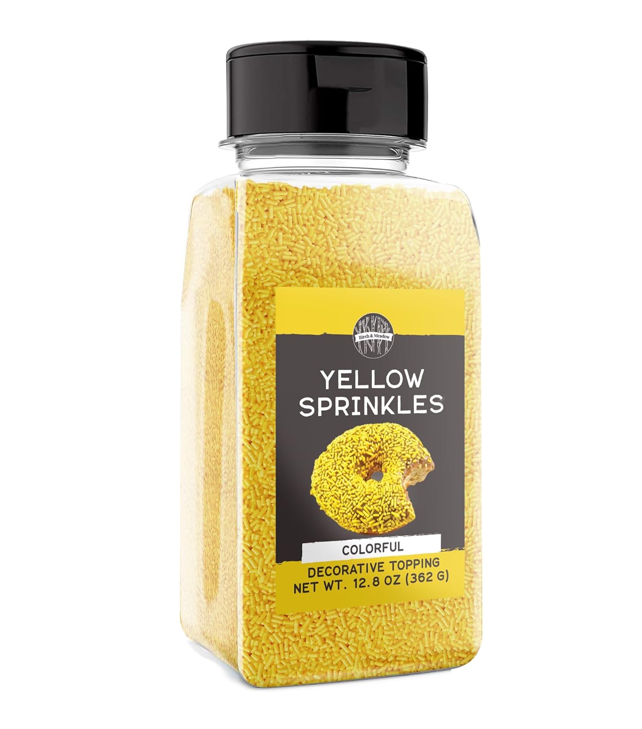 Amazon.com: Birch & Meadow Yellow Sprinkles, 12.8 oz, Fun & Decorative ...