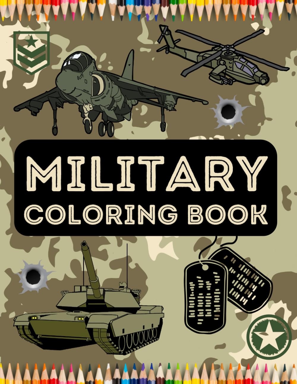 Military Army Soldier Coloring Book For Kids Military Coloring Pages ...