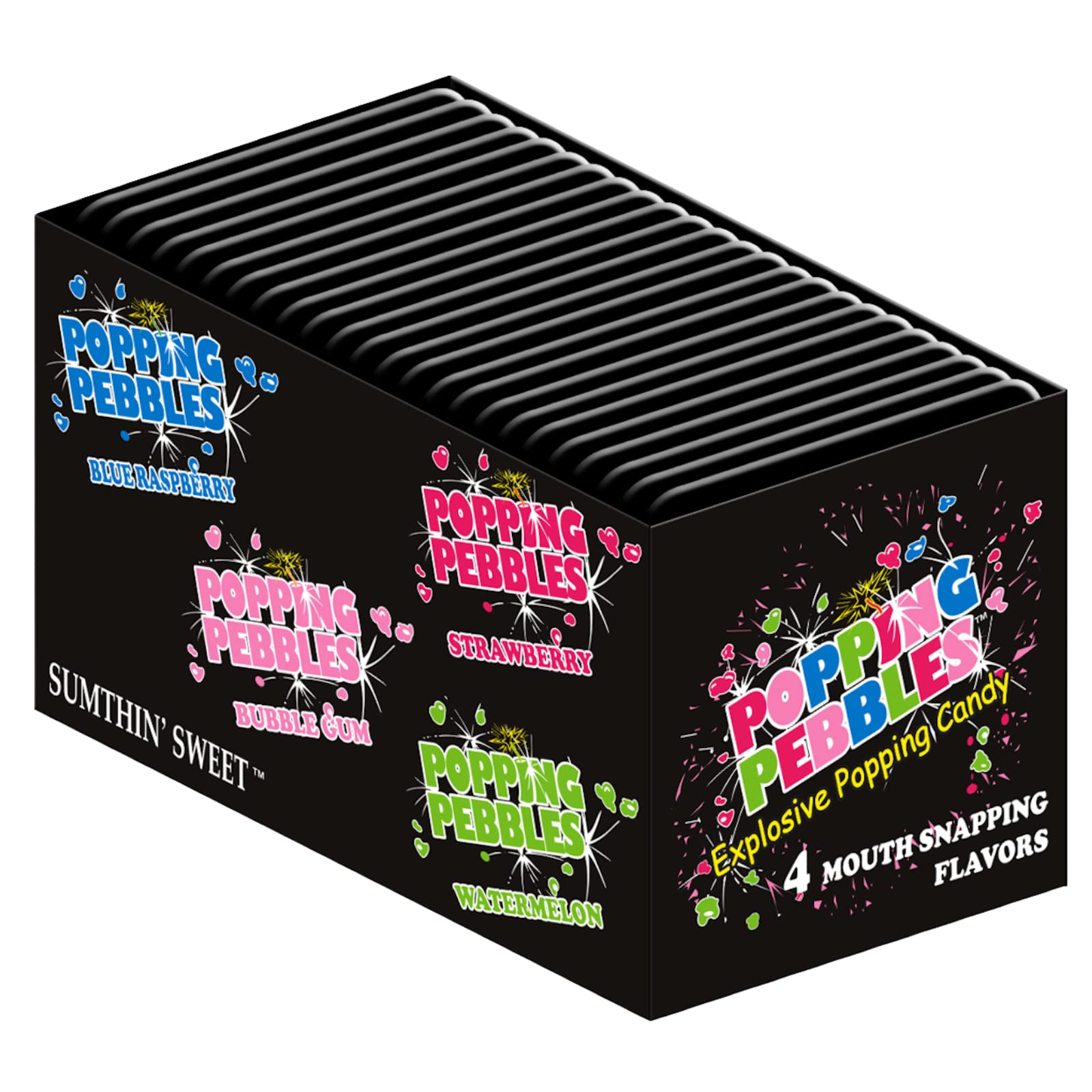 Amazon.com : Popping Pebbles Explosive Popping Candy | By Blue Clover ...