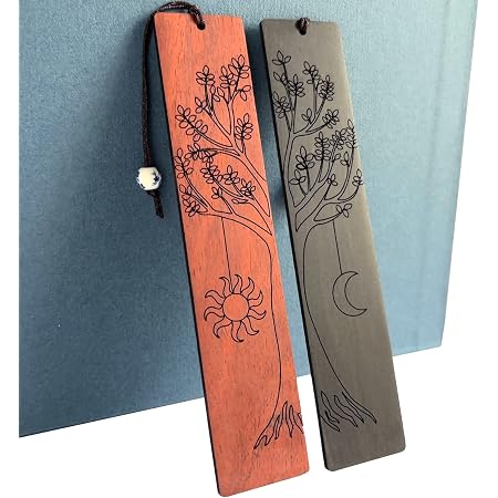 Amazon.com: 2 Pcs Bookmark,Cute Wooden Book Markers for Men Women ...