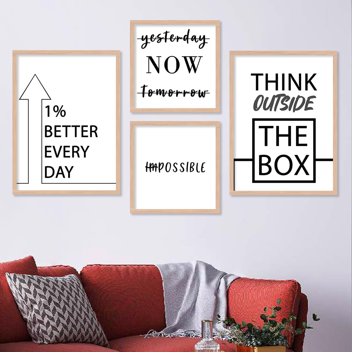 walllane - Wall Poster With Frame- Motivational Quotes Aesthetic Wall ...