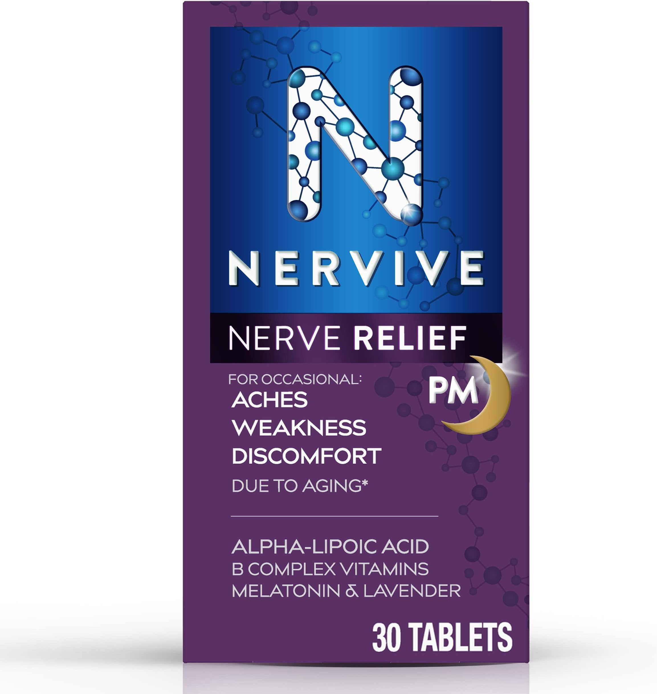 Amazon.com: Nervive Nerve Relief PM, with Alpha Lipoic Acid, to help ...