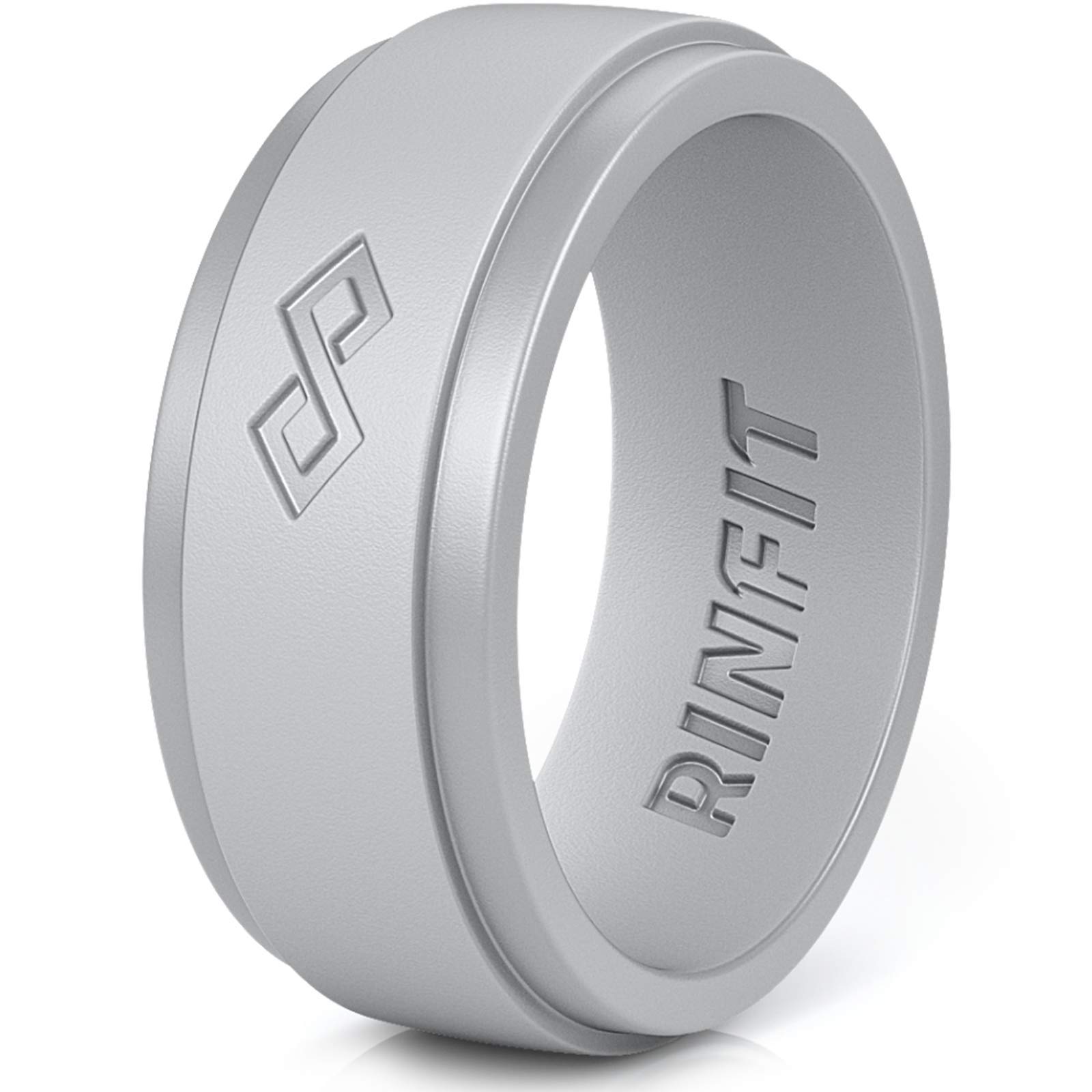 Buy RinfitSilicone Rings for Men - Mens Silicone Wedding Band ...