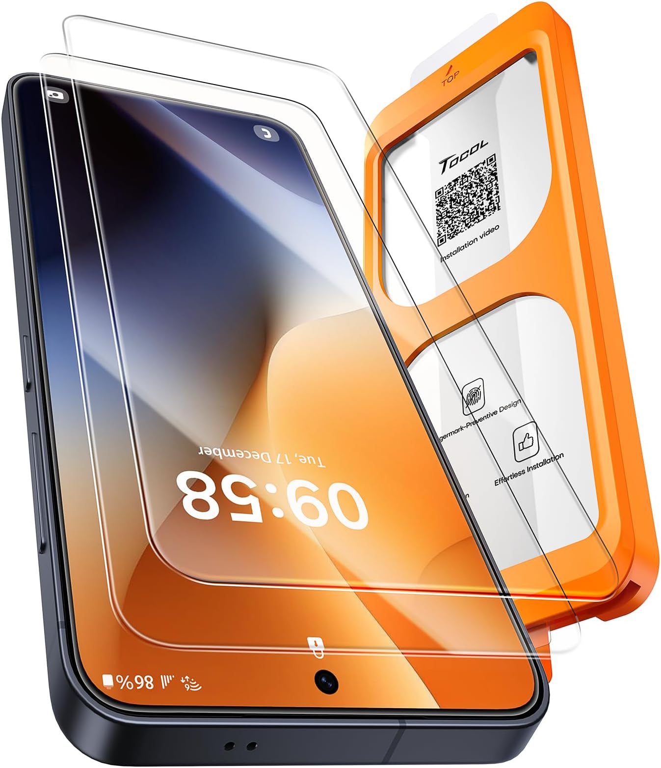 Amazon.com: TOCOL for Samsung Galaxy S25 Plus Screen Protector [9H ...