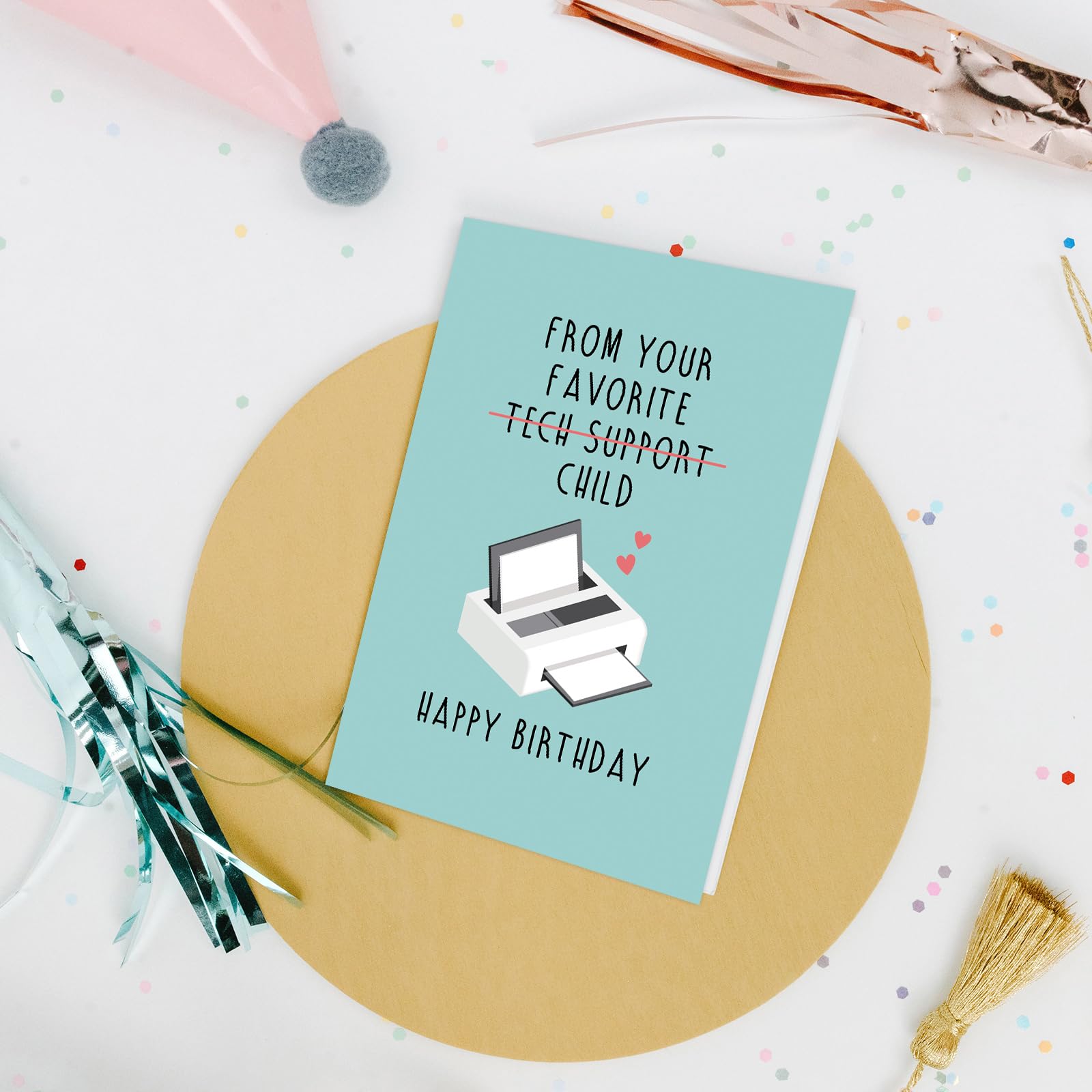 Snapklik.com : Funny Birthday Card For Dad Mom, Humorous Joke Tech ...