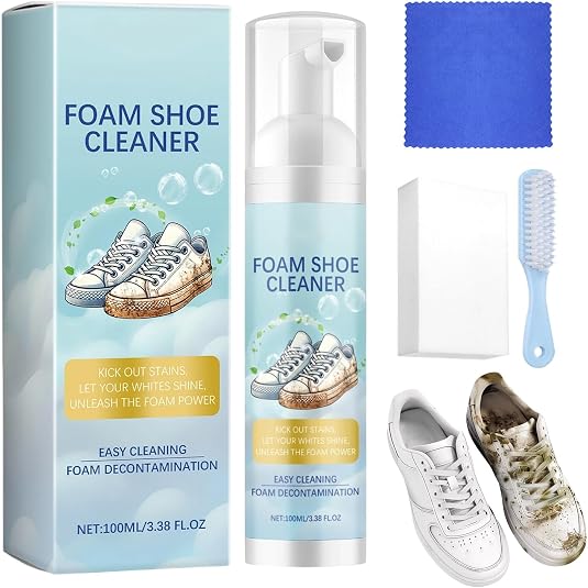 Amazon.com: Foam Shoe Cleaner,Suede Shoe Cleaner Kit – Powerful Sneaker ...