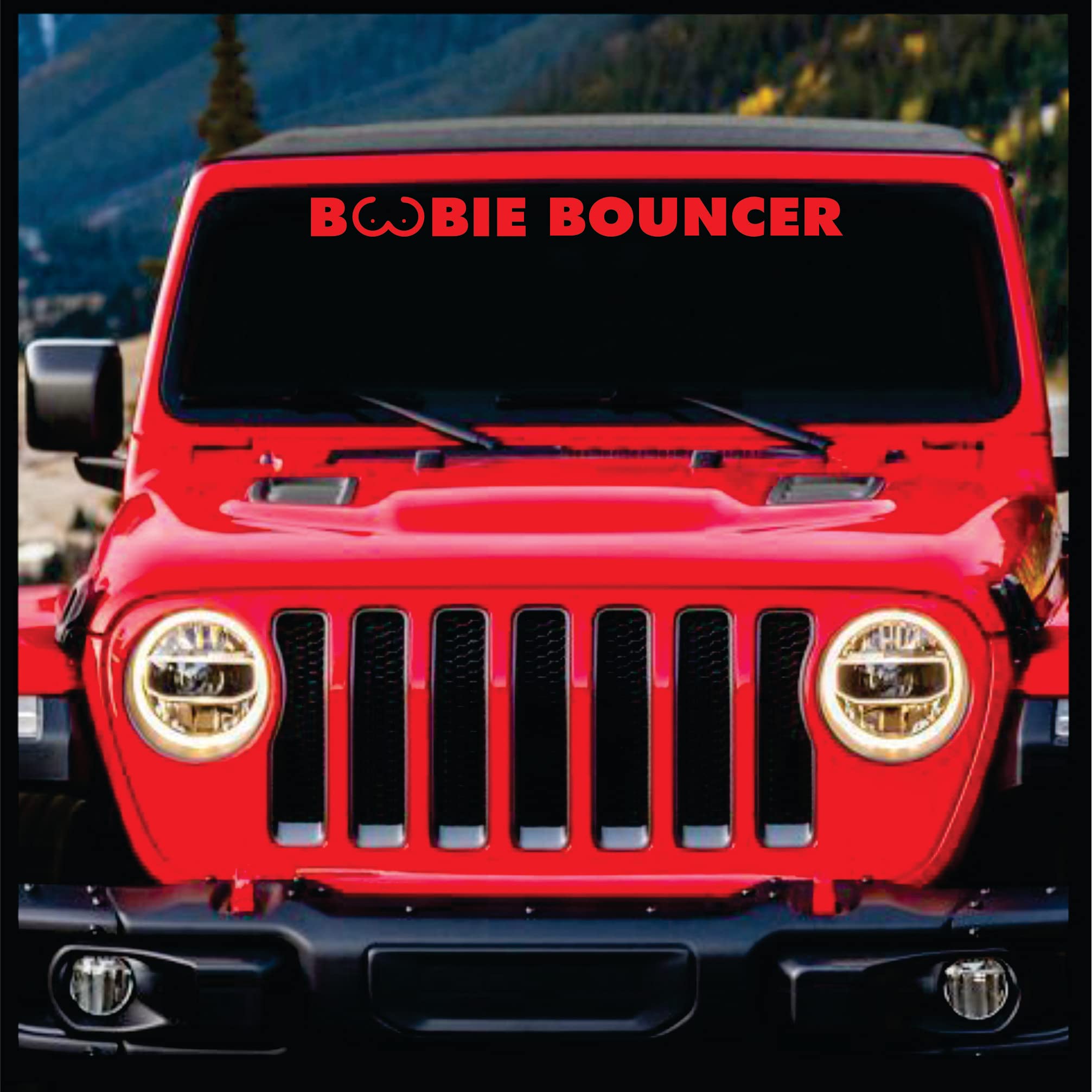 Amazon.com - Sticker Connection | Boobie Bouncer Windshield Banner ...