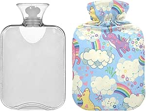 Unicorns Hot Water Bottle (XL 2 Liter) - Heat Up Rubber Cold Pack ...