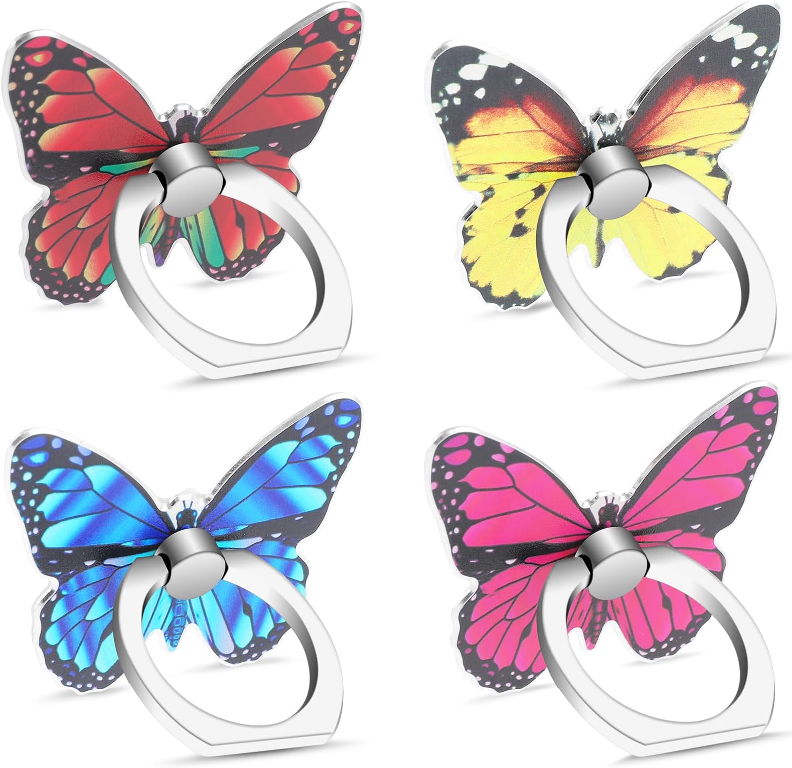 Amazon.com: Cobee 3 Pcs Butterfly Cell Phone Ring Stand Holder, Cute ...