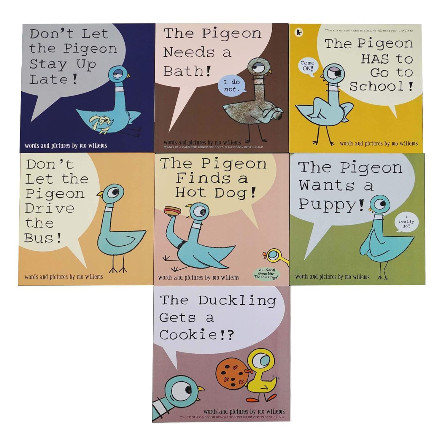 Don't Let the Pigeon Series 6 Books Collection Set by Mo Willems ...