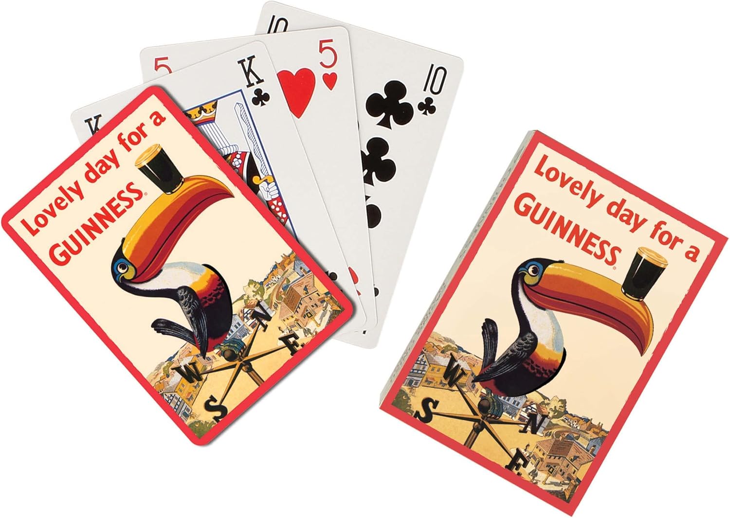 Guinness Toucan On Weather Vane Design Pack of 52 Playing Cards (Plus ...
