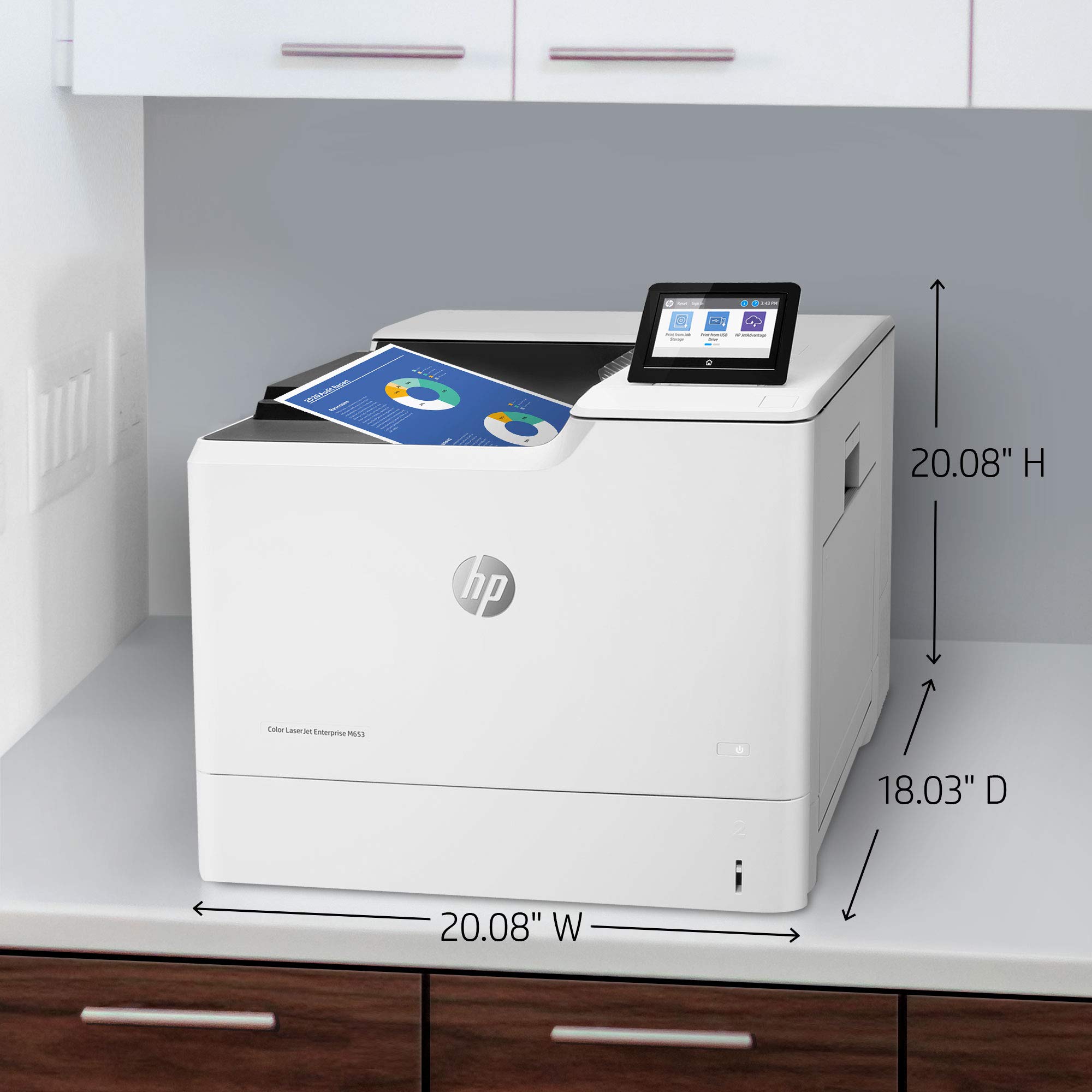 HP (J8A04A)Color LaserJet Enterprise M653dn Printer with Duplex ...