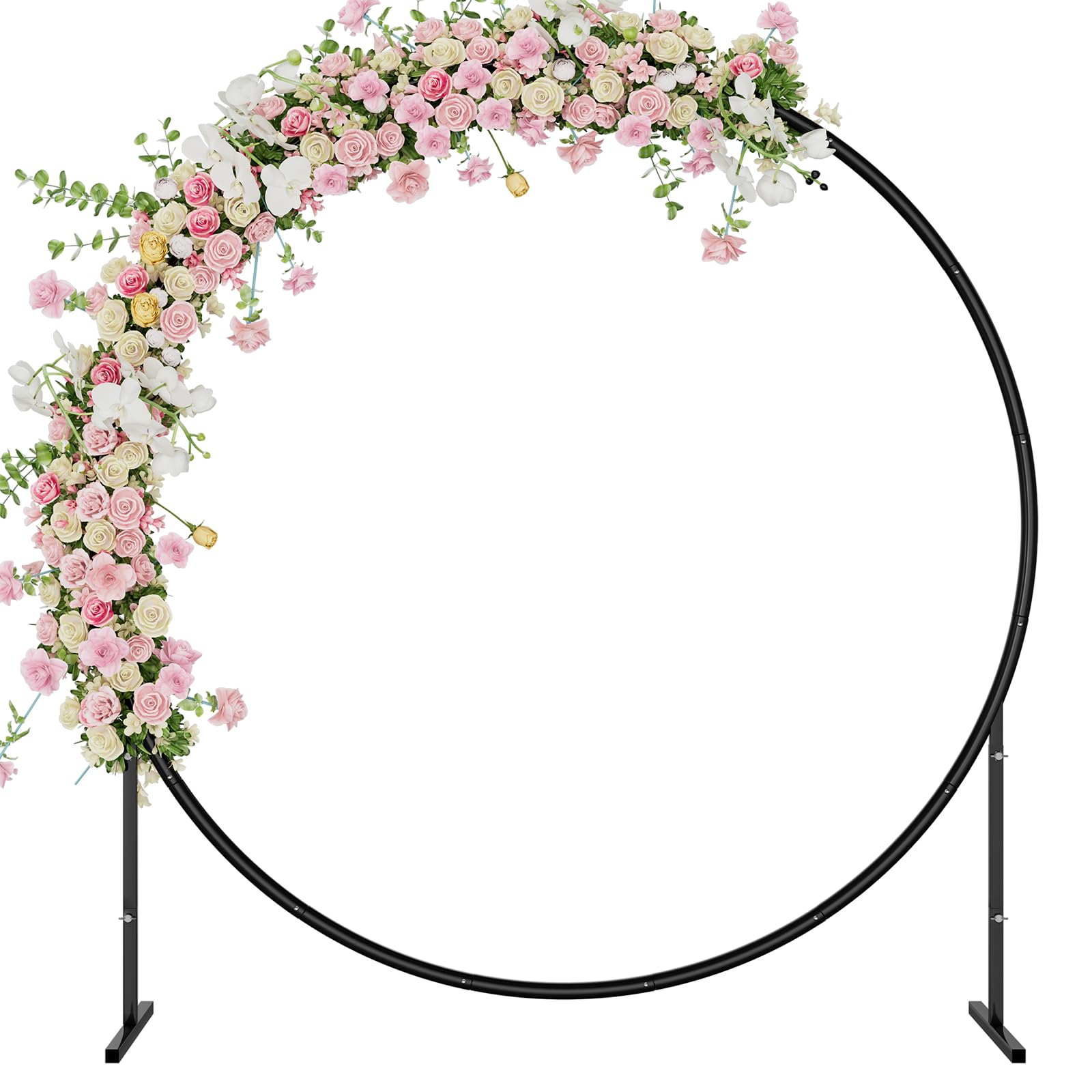 Amazon.com : Sunexinlo 7.3FT Round Backdrop Stand,Metal Circle Backdrop ...