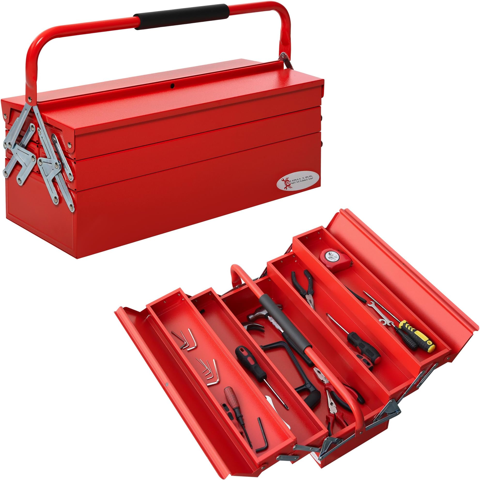 Faithfull FAITBC517 Metal Cantilever 5 Tray Tool Box 404 mm (17 Inch ...