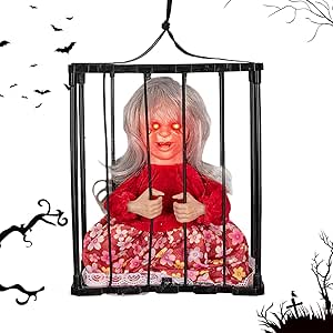 Lesunbak Halloween Prisoner Cage, Scary Cage Prisoner Haunted House ...