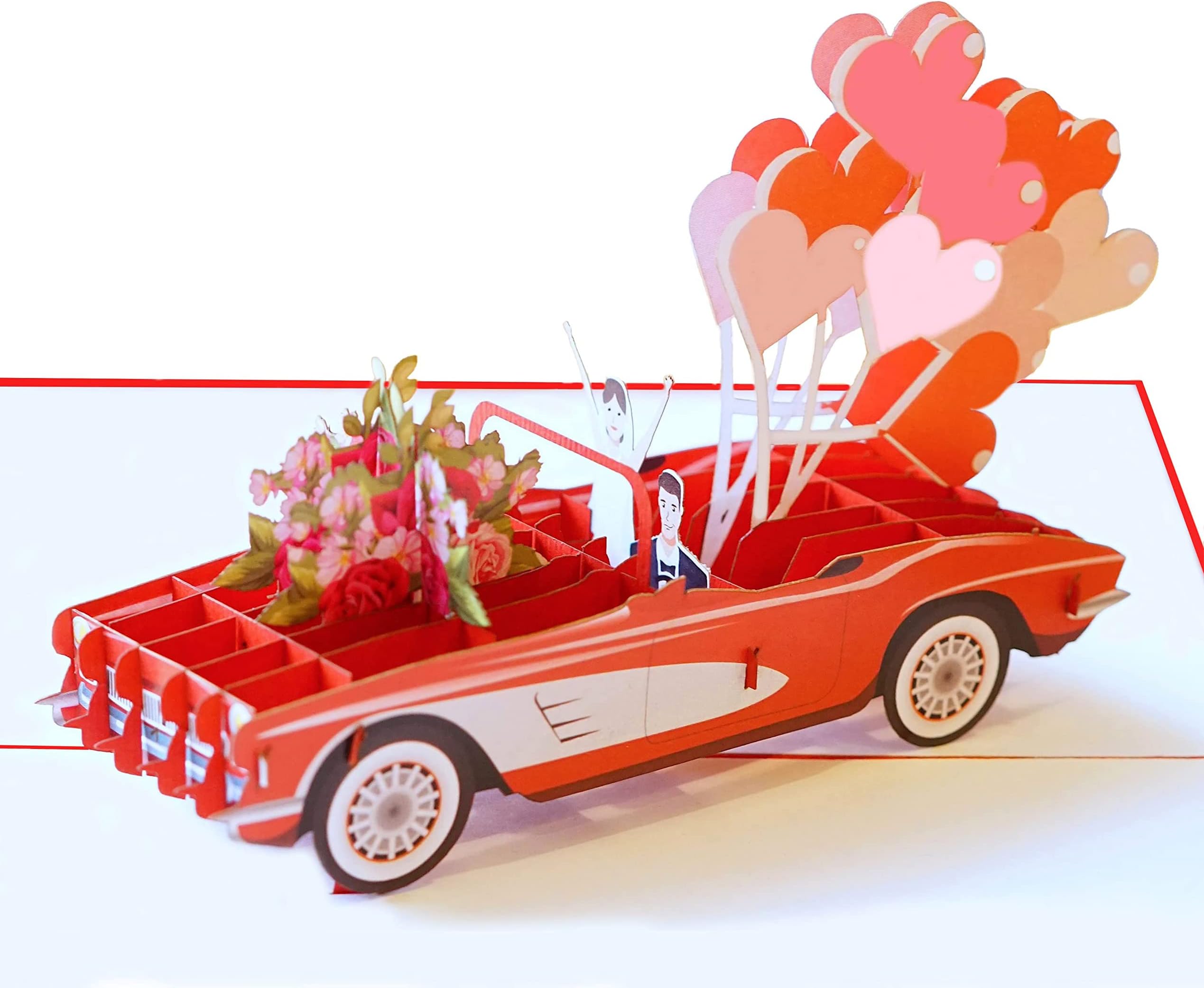 VW Volkswagen Beetle classic car greeting card with engine sound inside ...