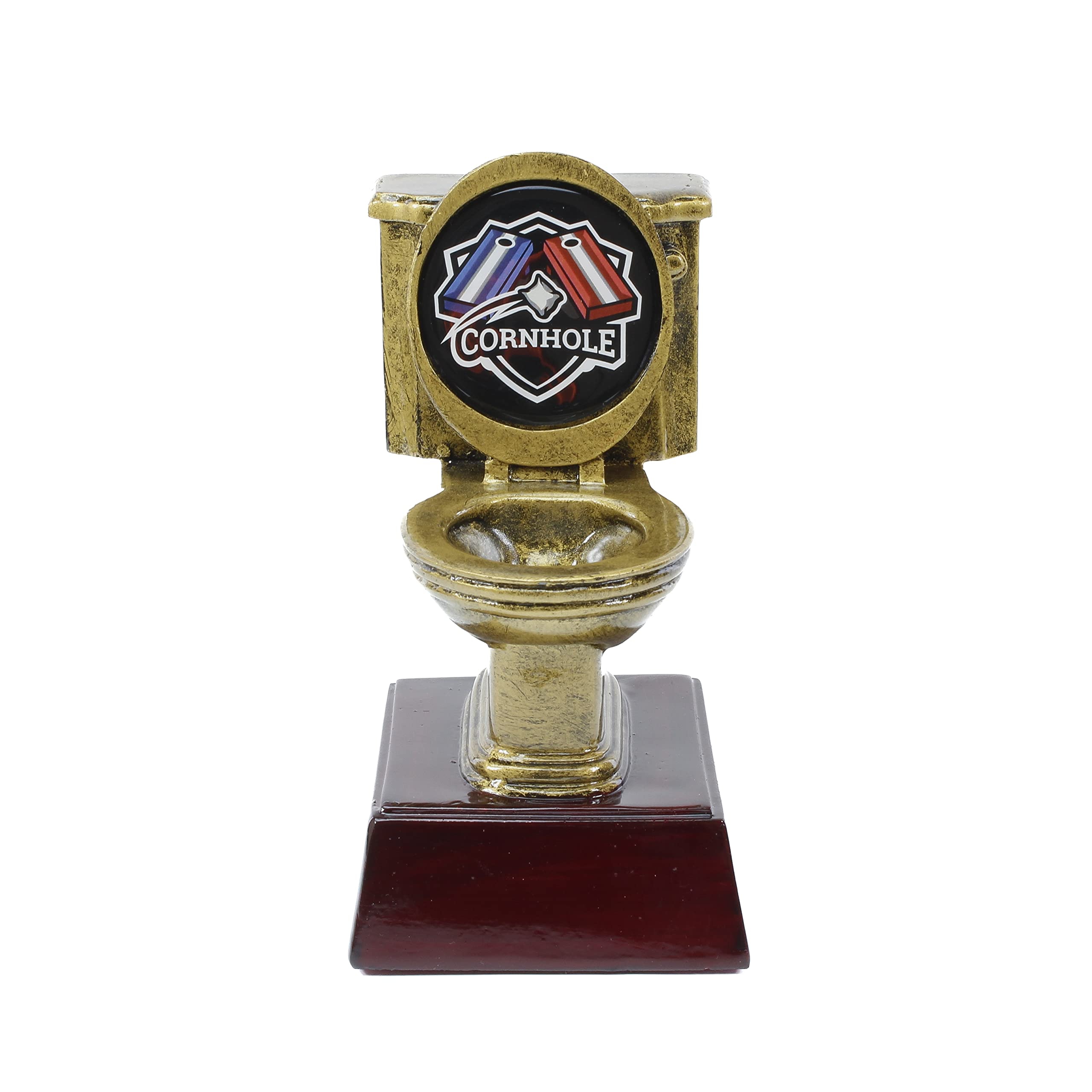 Snapklik.com : Gold Toilet Bowl Cornhole Trophy - 6 Inch Tall Cornhole ...