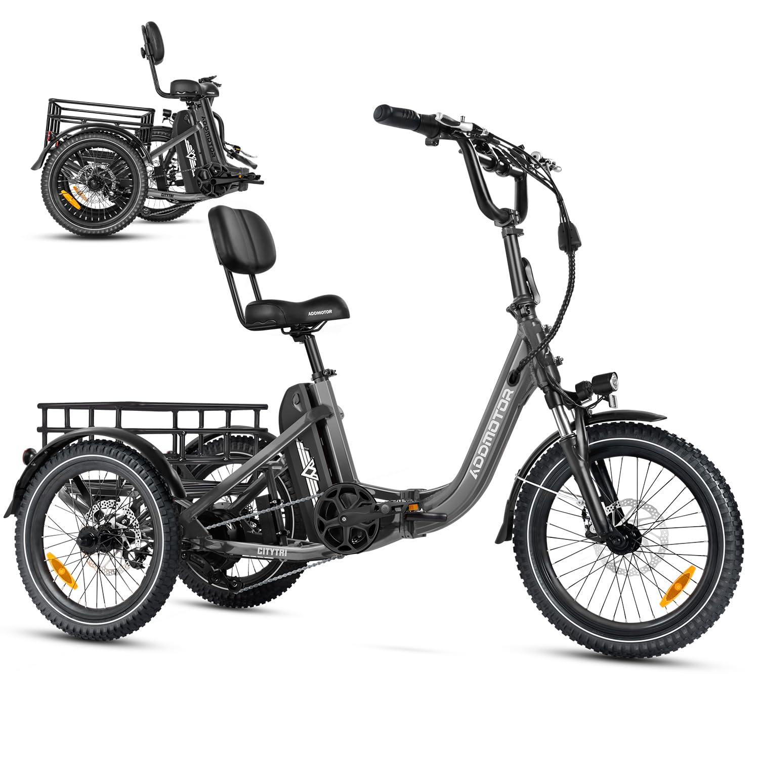 Amazon.com : ADDMOTOR CITYTRI E-310 Plus Electric Tricycle for Adults ...
