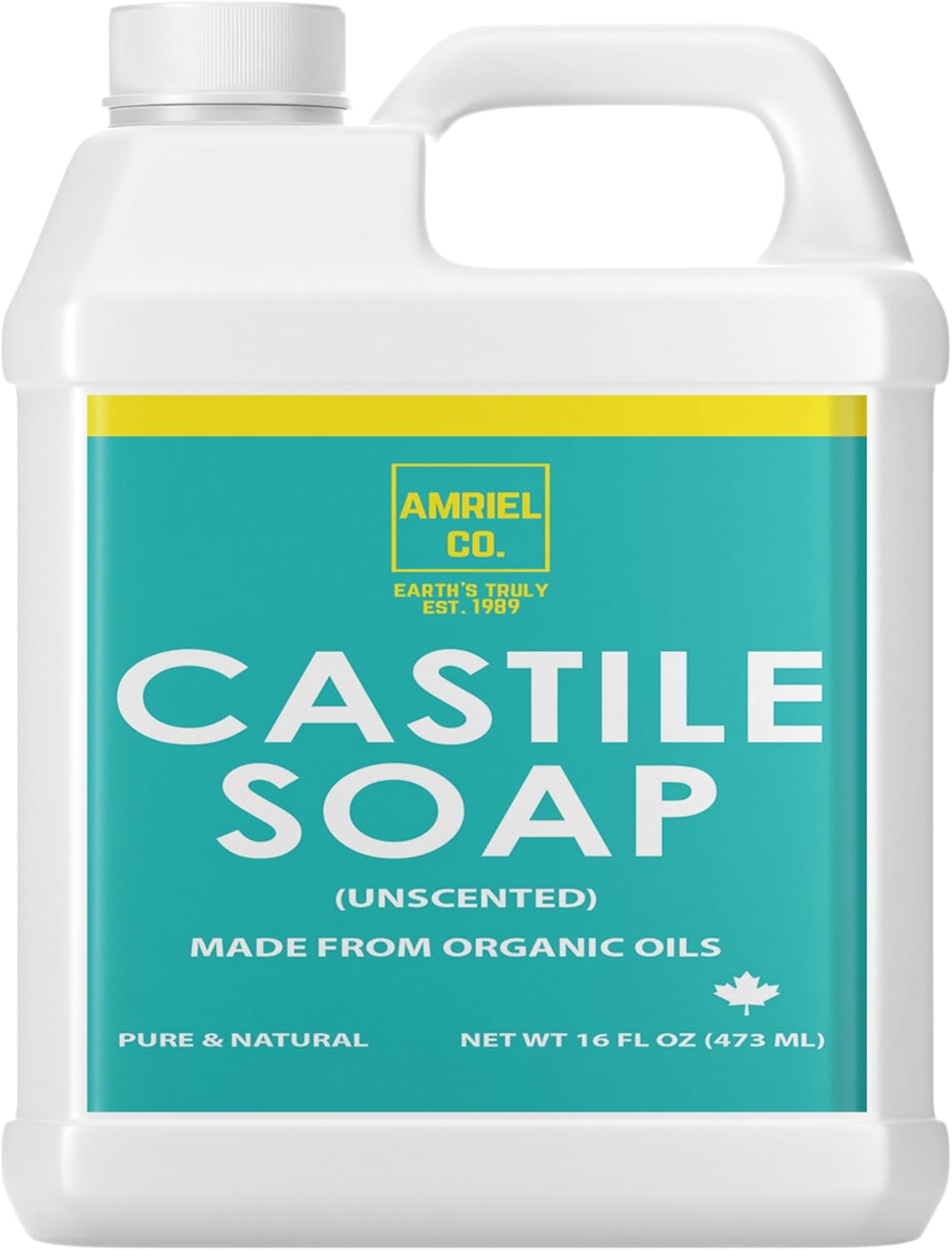 Castile Soap 16 fl oz (454ml) | Natural, Versatile Cleanser for Skin ...
