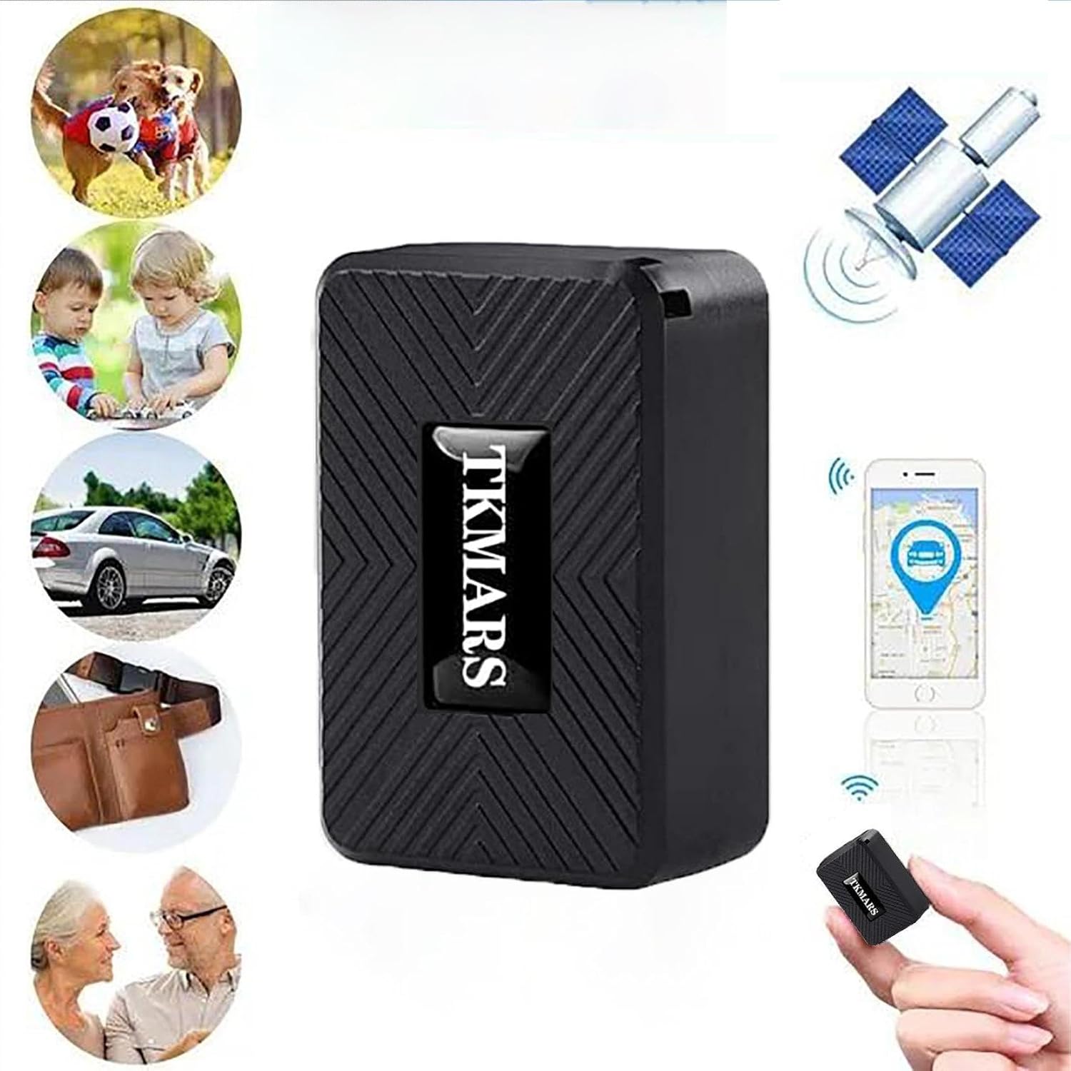 TKMARS Mini GPS Tracker Portable Real Time Locator Voice Monitoring ...