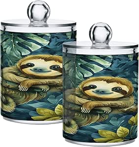 Amazon.com: Zhirexin Cute Sloth Airtight Transparent Plastic Storage ...