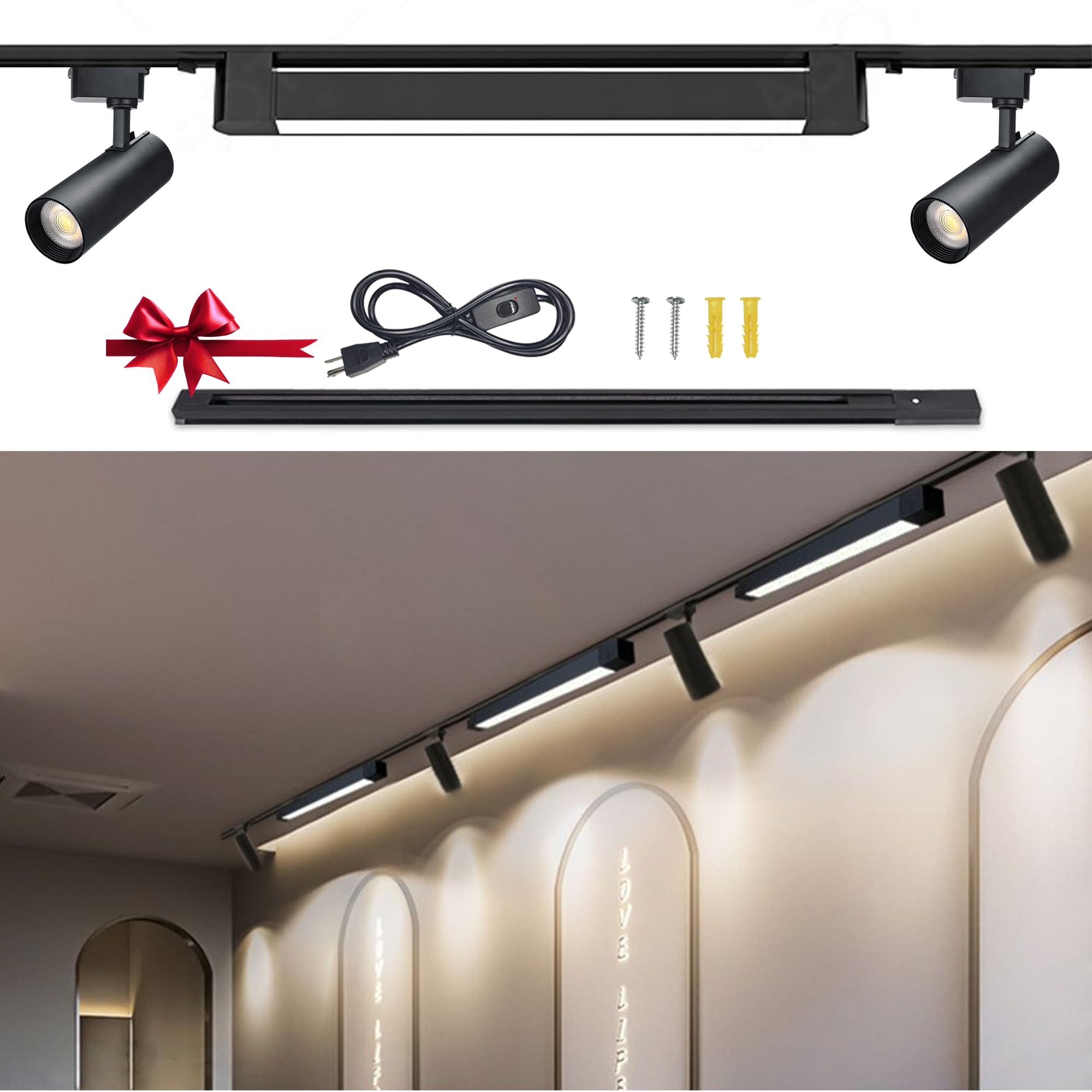 Bravsekai Complete Track Lighting Kits 3000k Led Track Lighting ...
