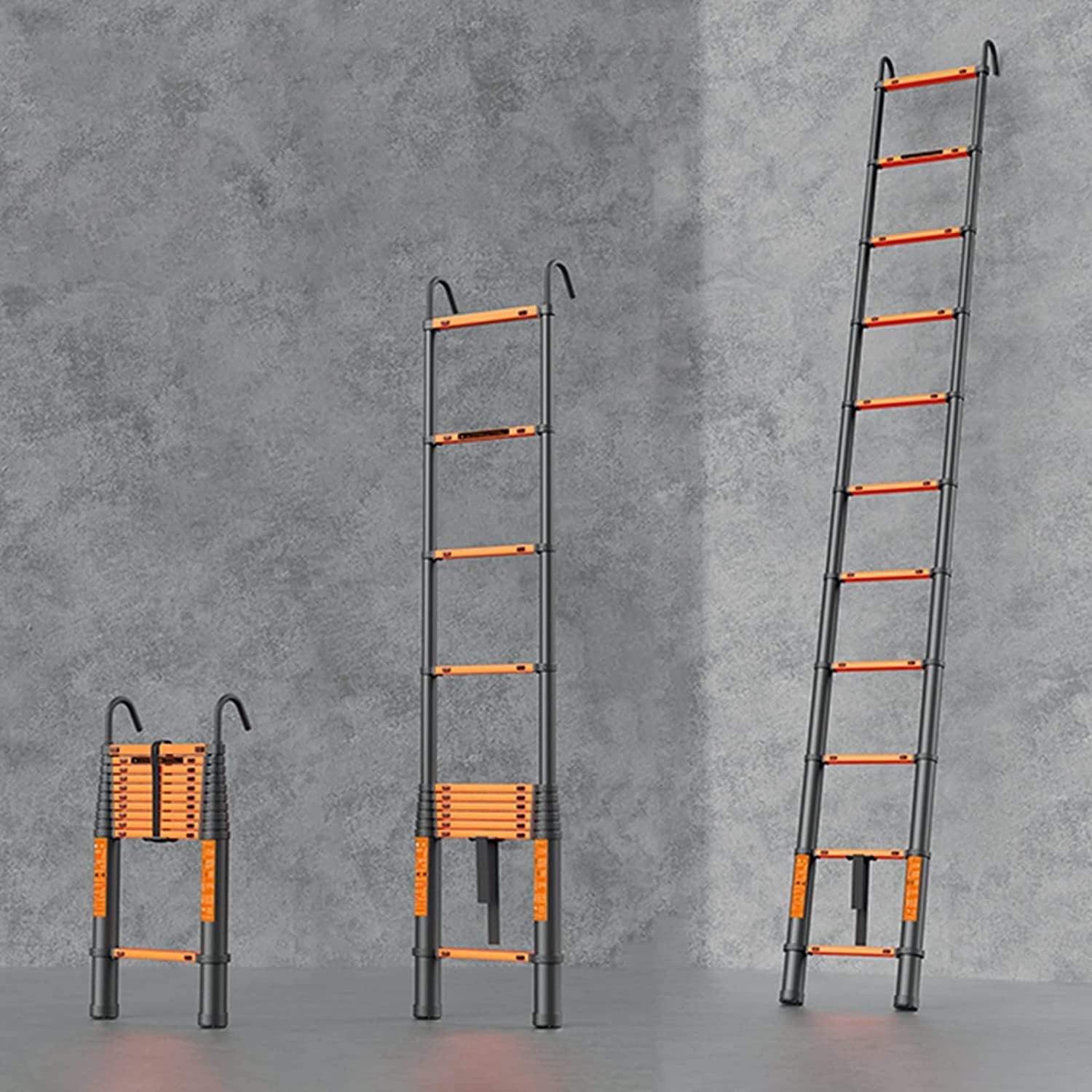 DREANNI Escaleras de Ático de Aluminio para Pequeñas Aberturas/Garaje/Remolque Rv, Escalera ...