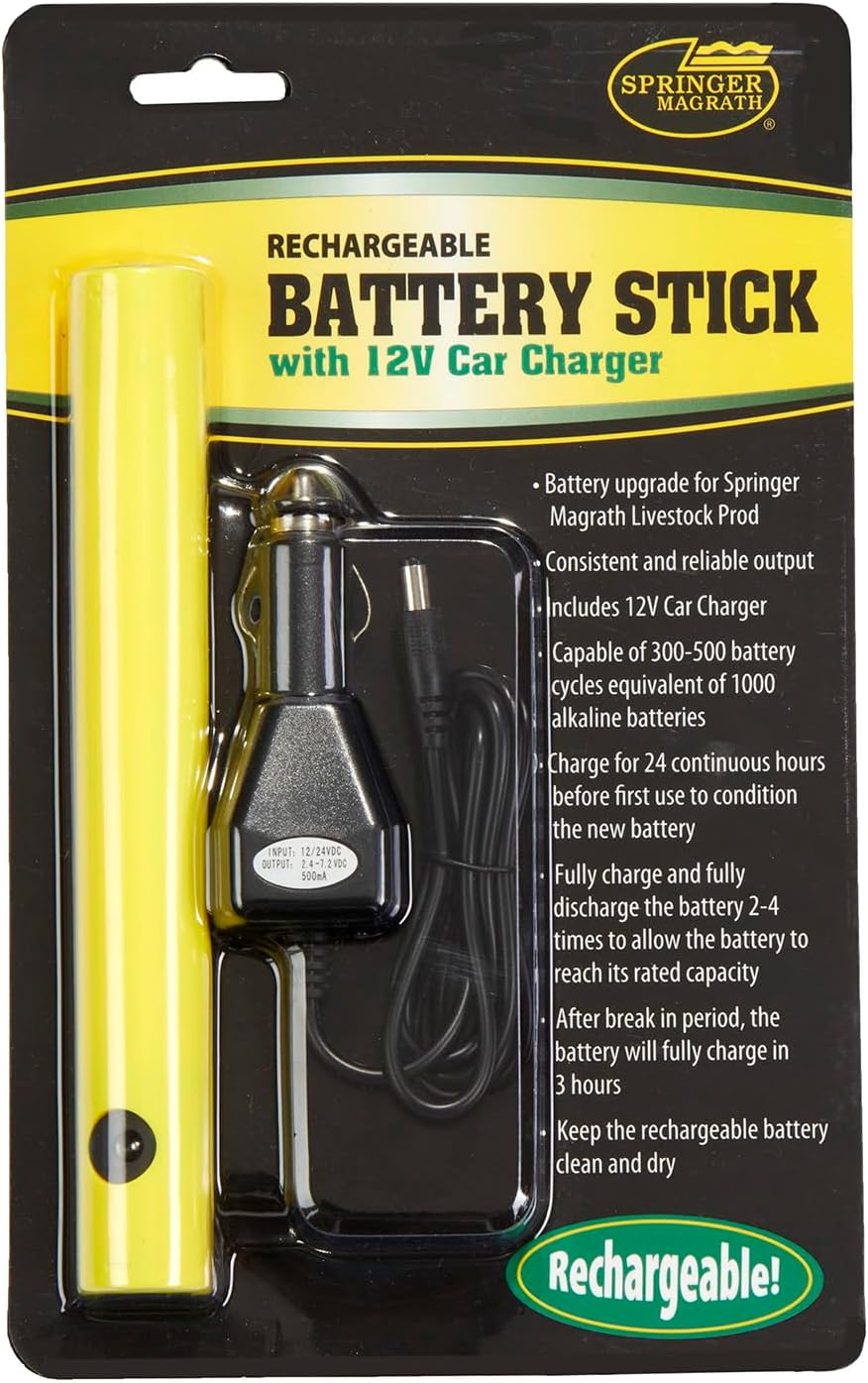 Amazon.com: Springer Magrath Cattle Prod Battery Stick | Palillo de ...