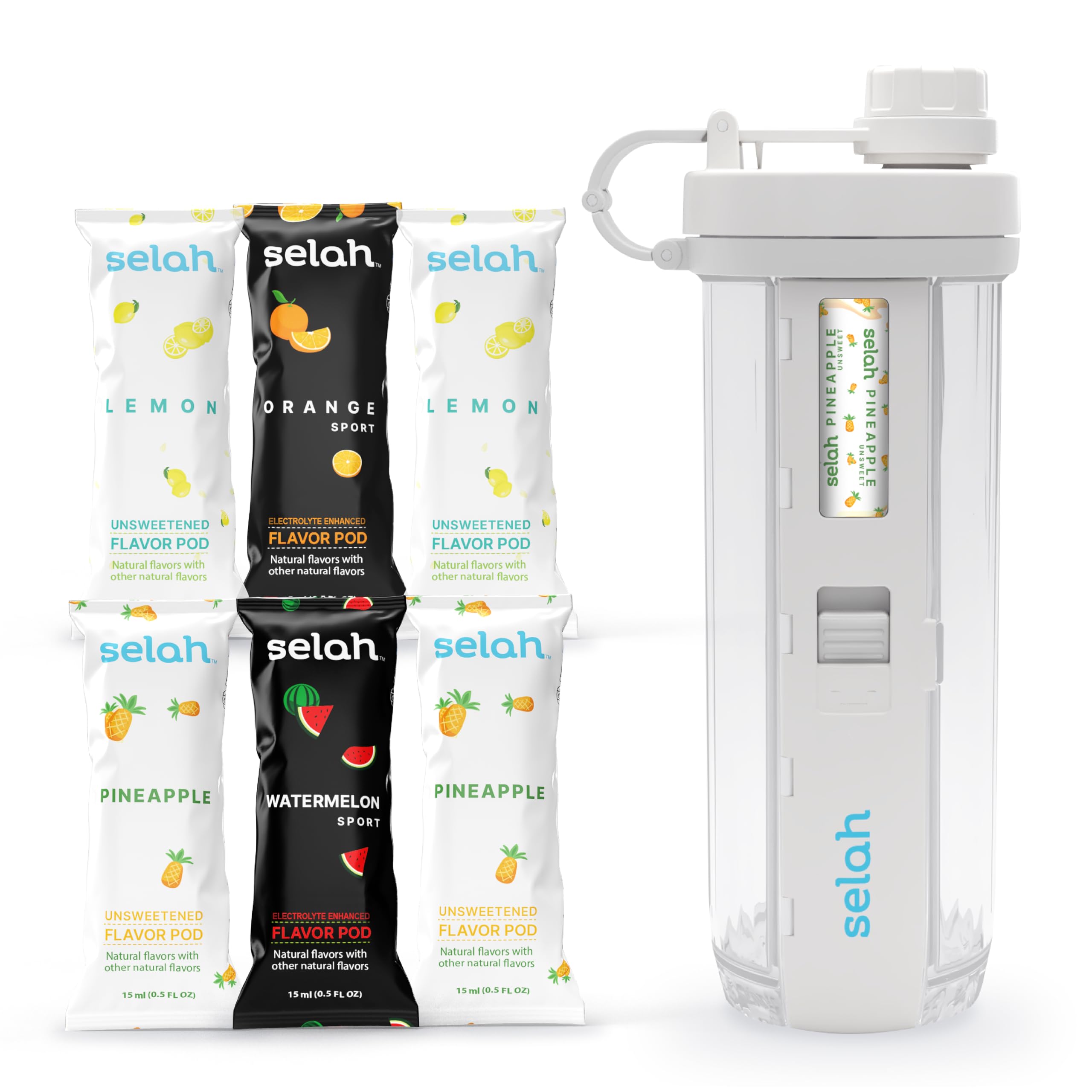 Buy Selah Flavored Water Bottle - Water Enhancer, Sugar Free, Infused ...