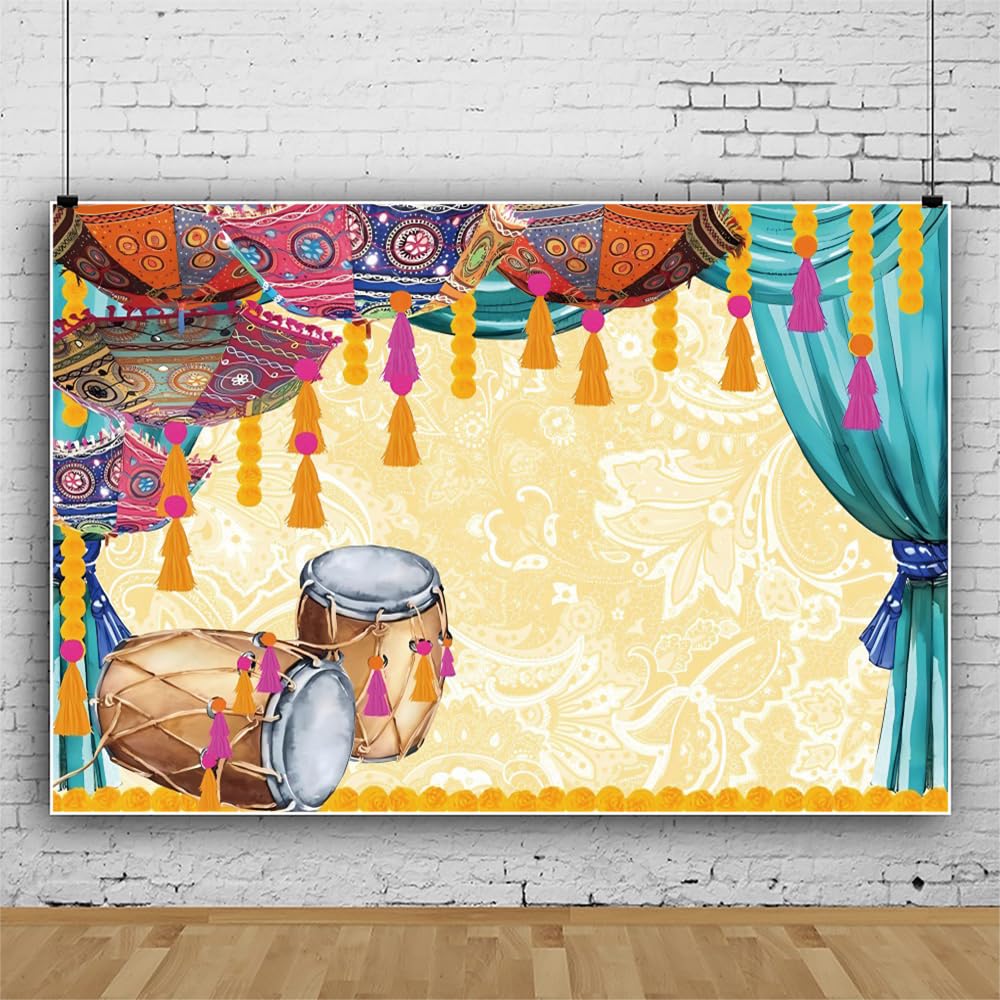 Vinyl 12x6ft Indian Puja Backdrop Marriage Diwali Wedding Party ...