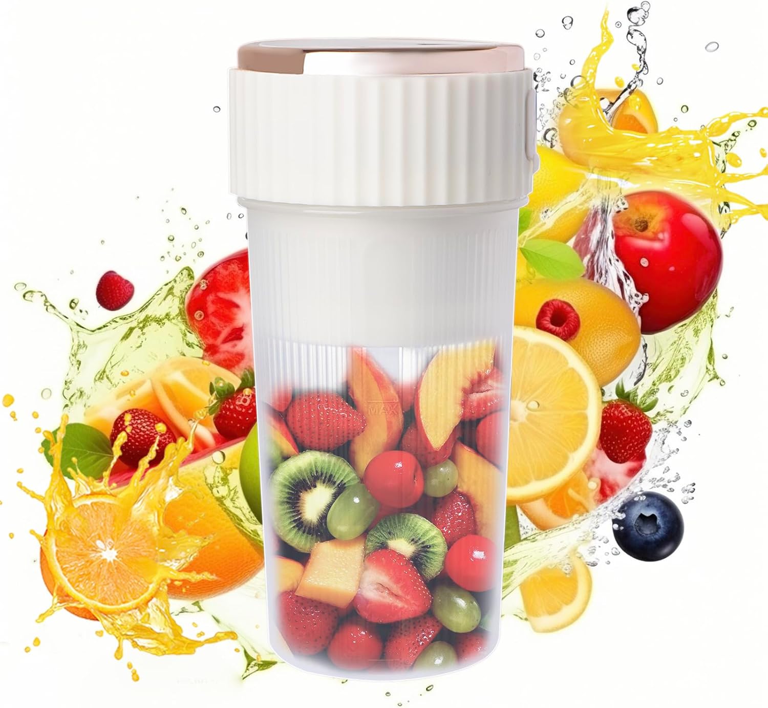 Aivino Wireless Charging 6-Blade Electric Juicer Mini Portable Blender ...