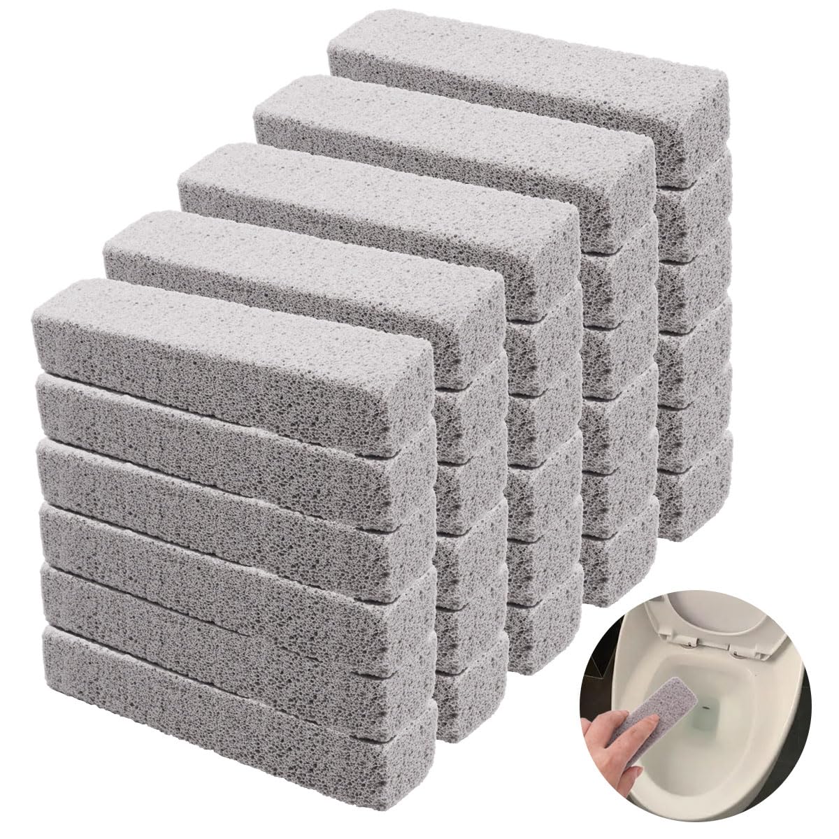 Amazon.com: maierke 30PCS Pumice Stones for Cleaning,Grey Pumice ...