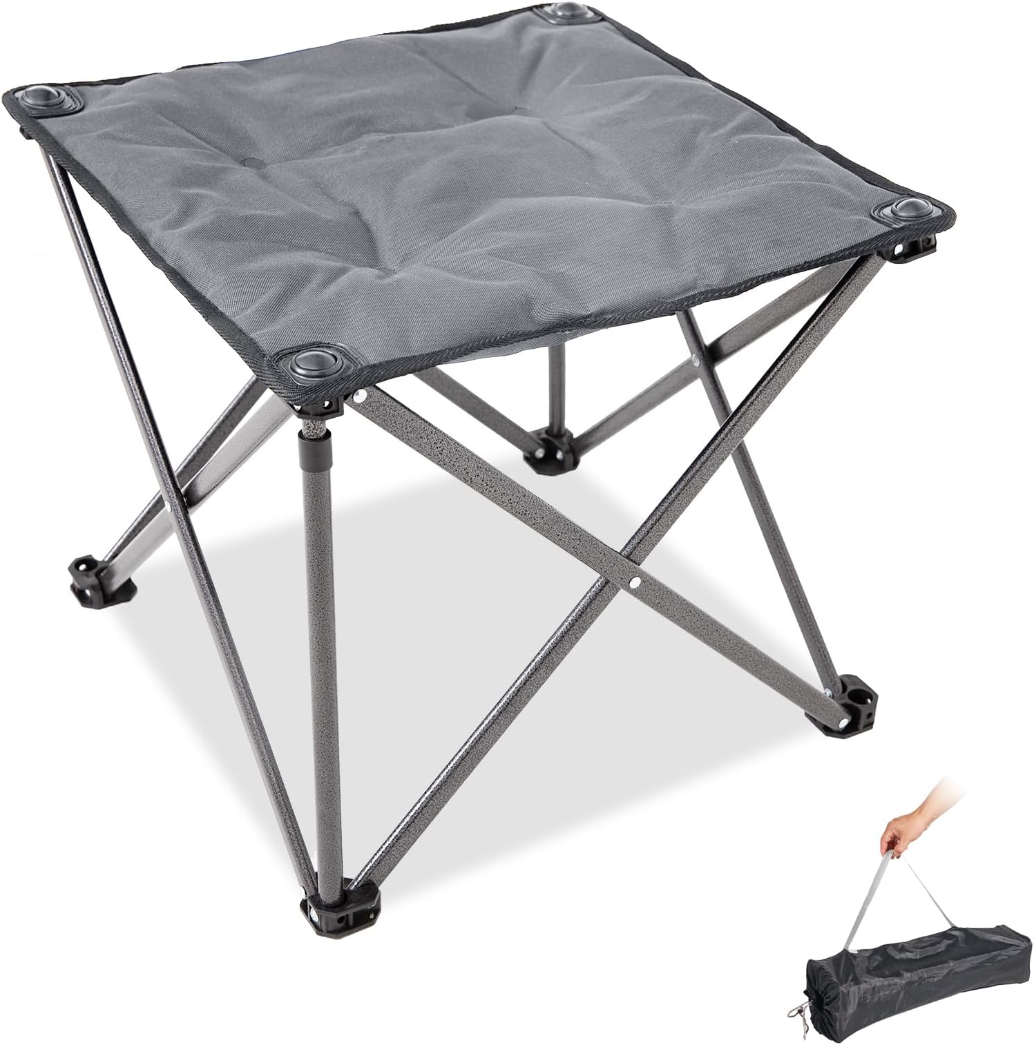 Amazon.com : FUNDANGO Camping Stool Foot Rest, Folding Camping Stool ...
