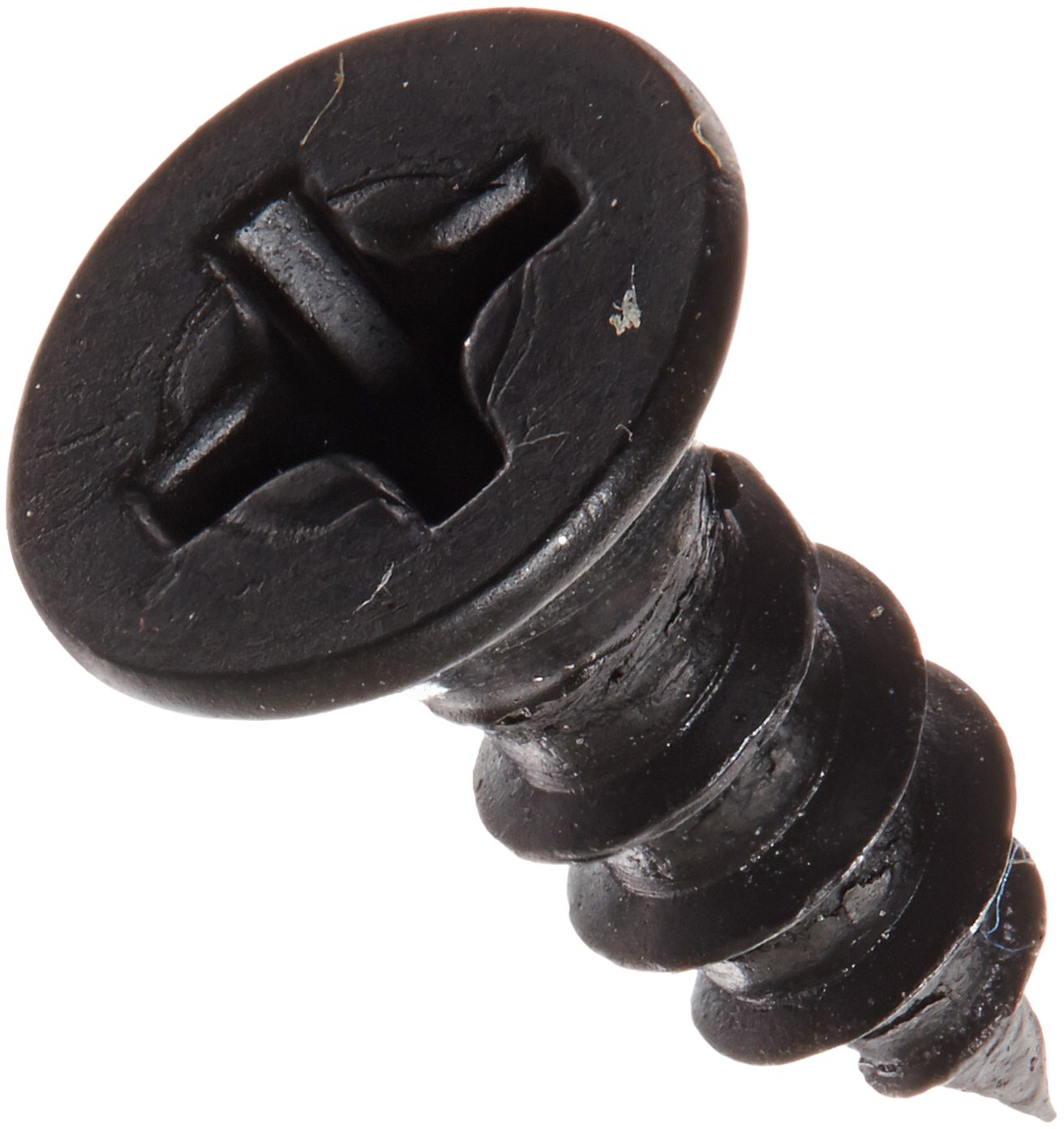 Small Parts 0808APFB Steel Sheet Metal Screw, Black Oxide Finish, 82 ...