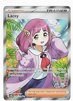 Amazon.com: Pokemon - Lacey 166/142 - Stellar Crown - Full Art Foil ...