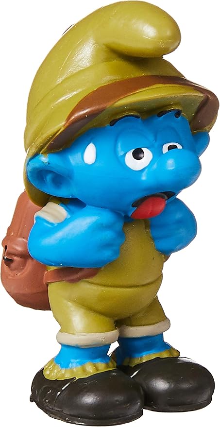 Amazon.com: Schleich North America Tired Jungle Smurf Toy Figure ...
