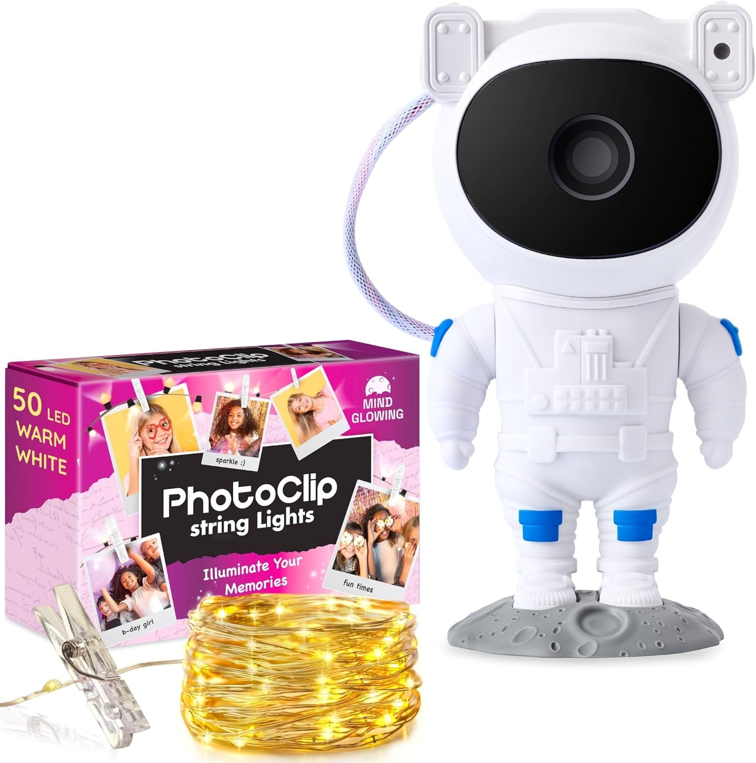 Amazon.com: Mind-Glowing Viral Vibes Room Set: Photo Clip String Lights ...