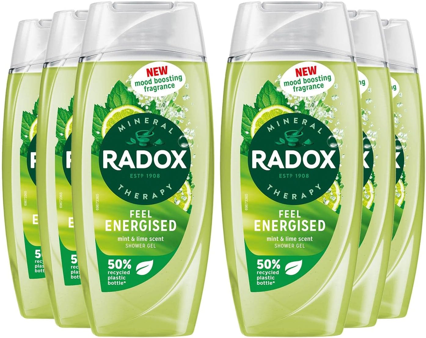 Radox Mineral Therapy Feel Energised Shower Gel with Mint & Lime Scent ...