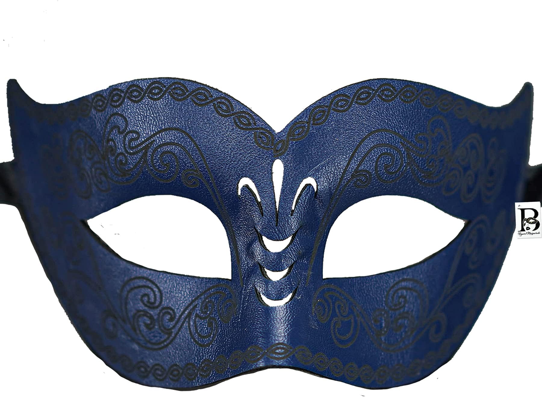 Amazon.com: MASQSTUDIO Navy Blue Masquerade Ball Mask Pair Dance Prom ...
