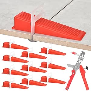Tile Leveling System Kit 300pcs Tile Leveler Spacers Clips + 100pcs ...