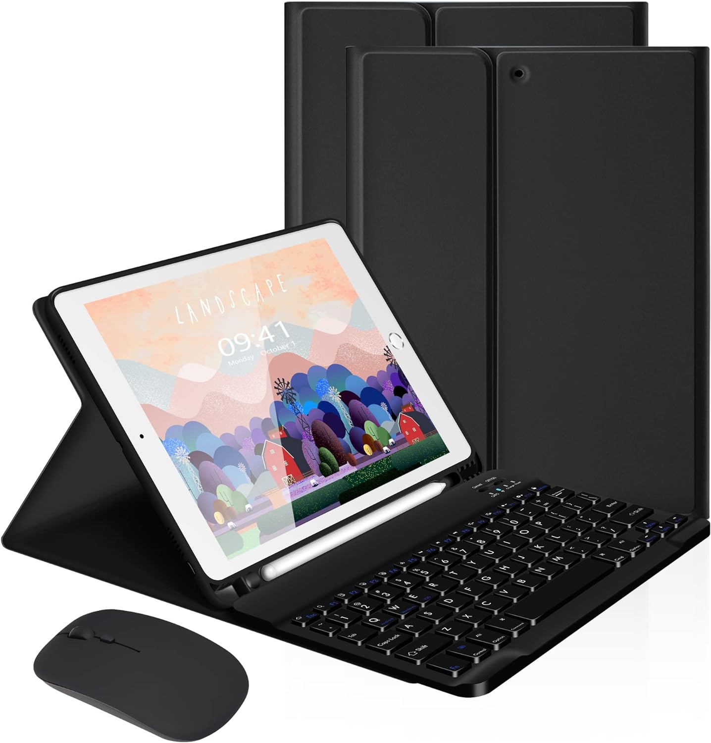 Amazon.com: LAMA Wireless Keyboard Case with Mouse for iPad 10.2" 9th ...