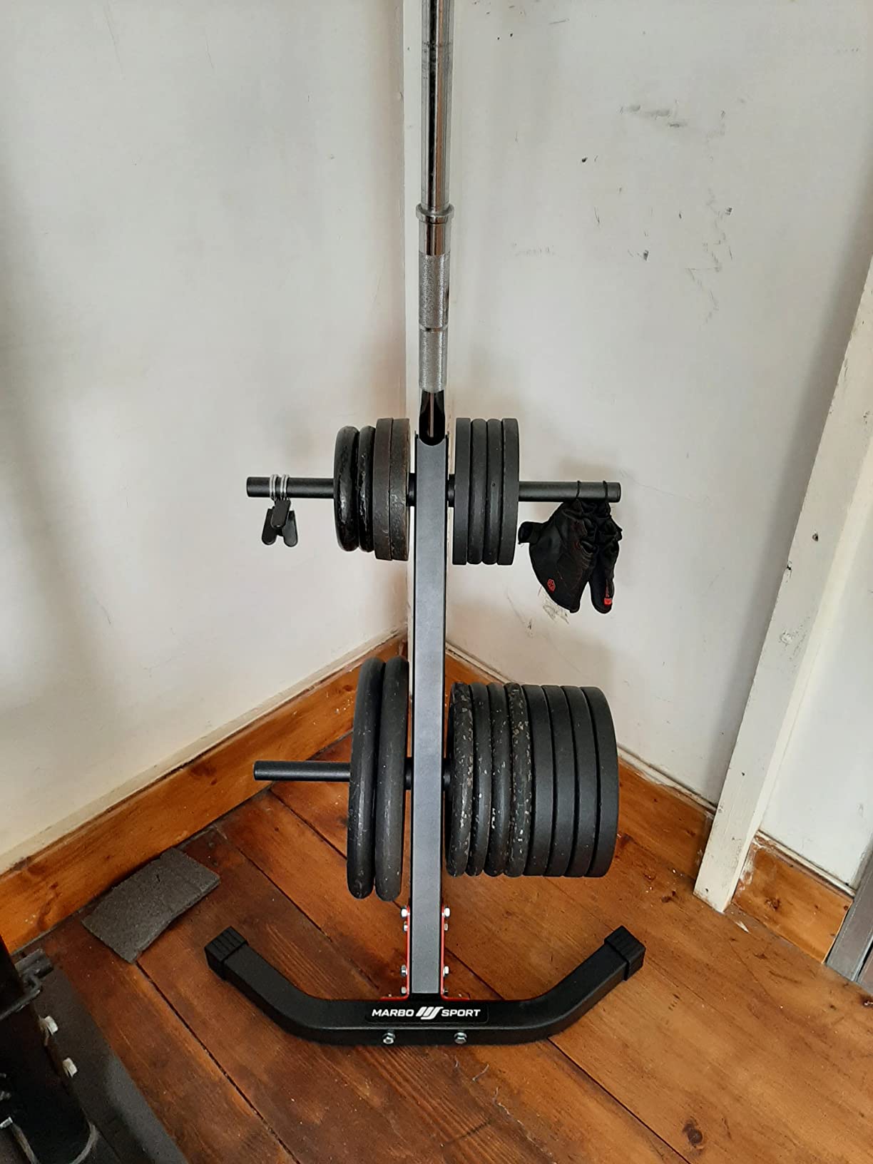 Marbo Sport Supporto pesi per piastre pesi e maniglia multi-stand MH ...