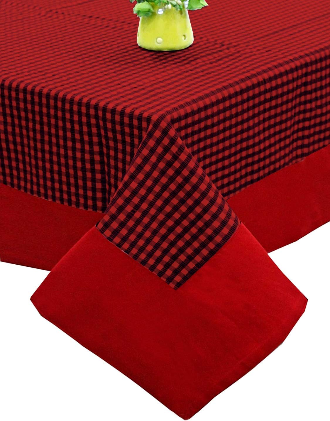 Buy Home Colors.In Cotton Soft & Plain 4 Seater Table Cover - Dining ...