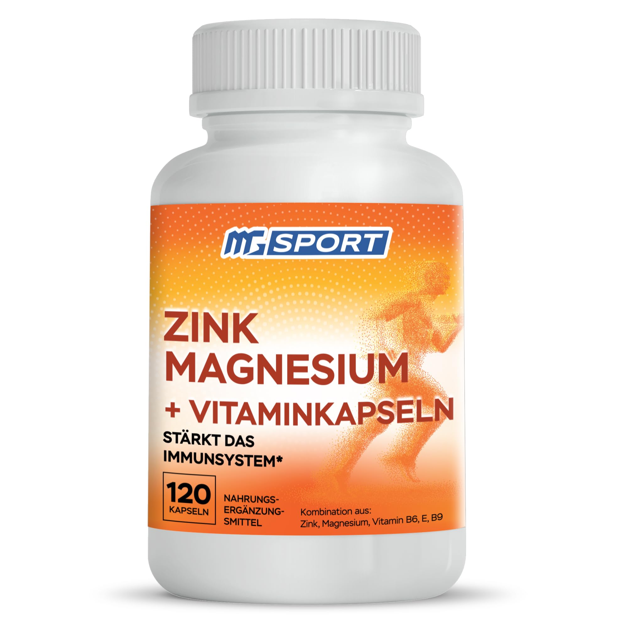 Buy Magnesium Zinc Supplement with s B6, B9, High Absorption Zinc ...