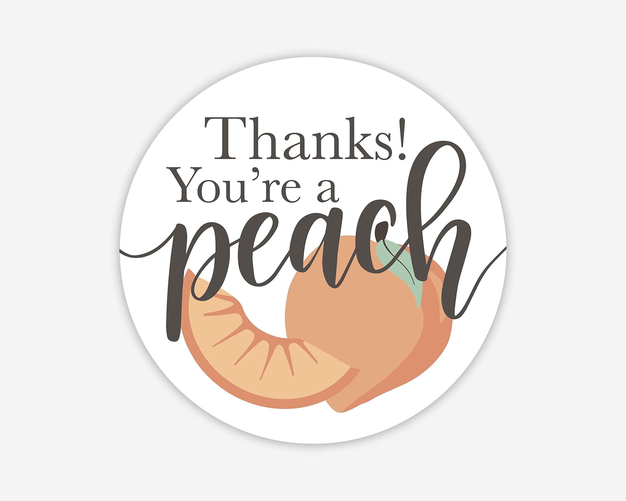 Amazon.com : Butterfly 40 Thank You Stickers, 2 Inch Big Round Glossy ...