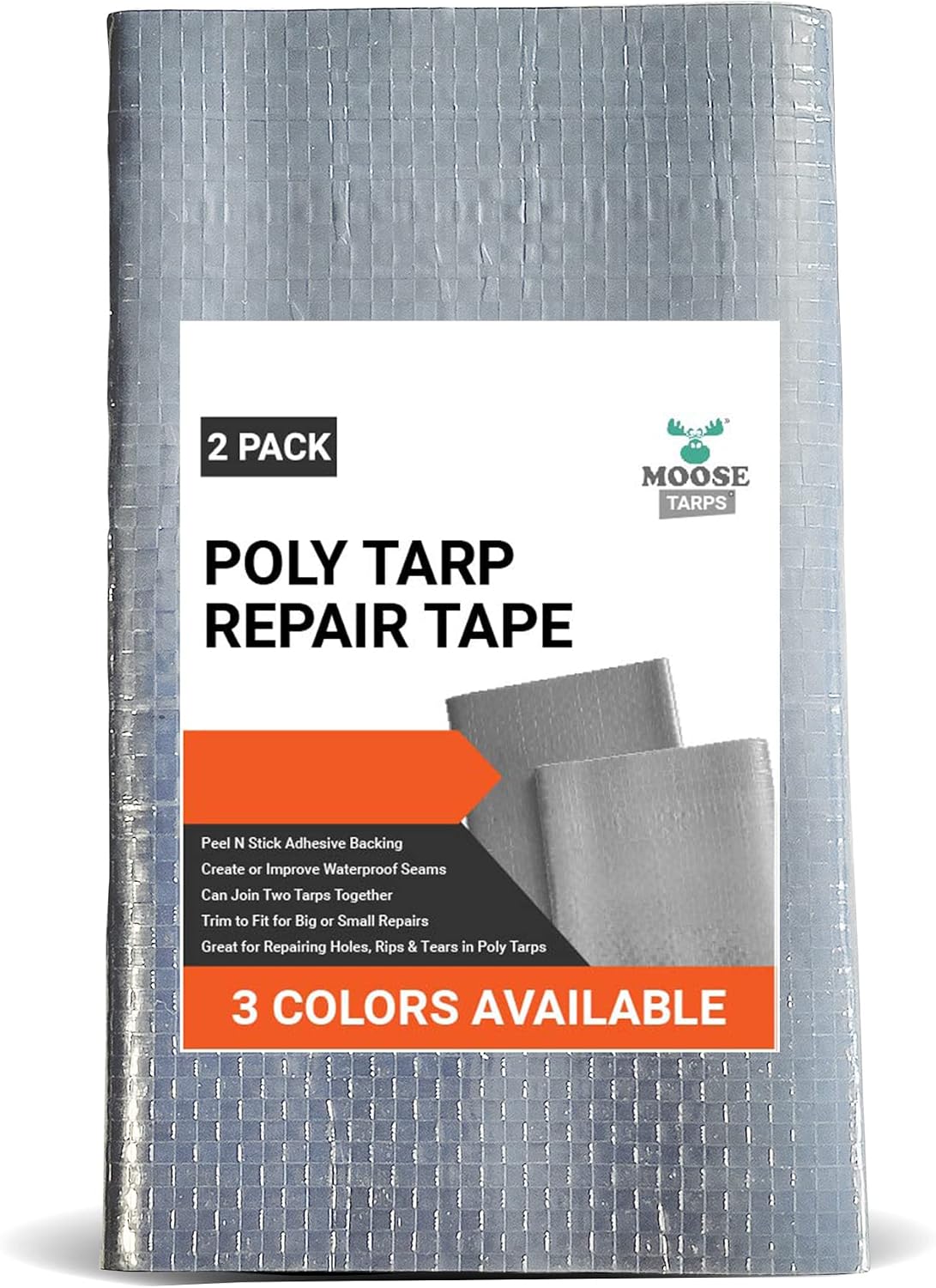 Amazon.com: Moose Supply Heavy Duty Tarp Waterproof Poly Repair Tape ...