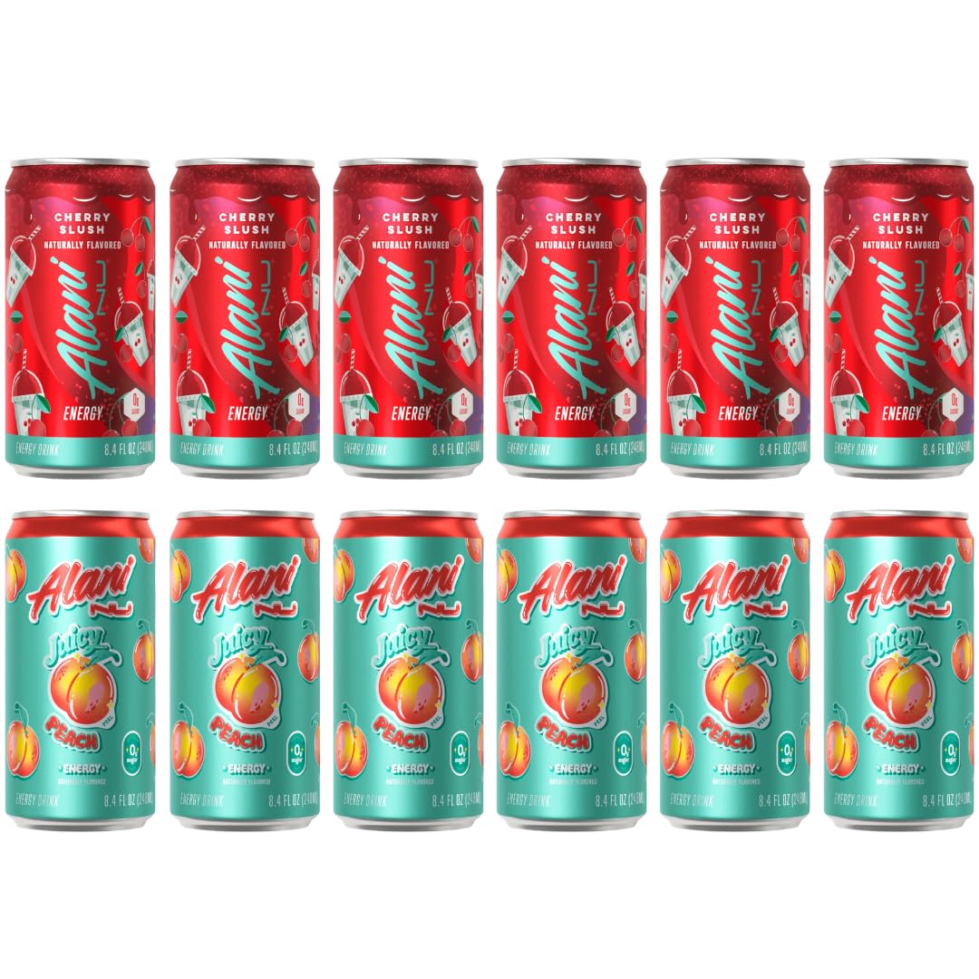 Amazon.com : Generic Alani Energy Drink Mini Cans, Juicy Peach & Cherry ...