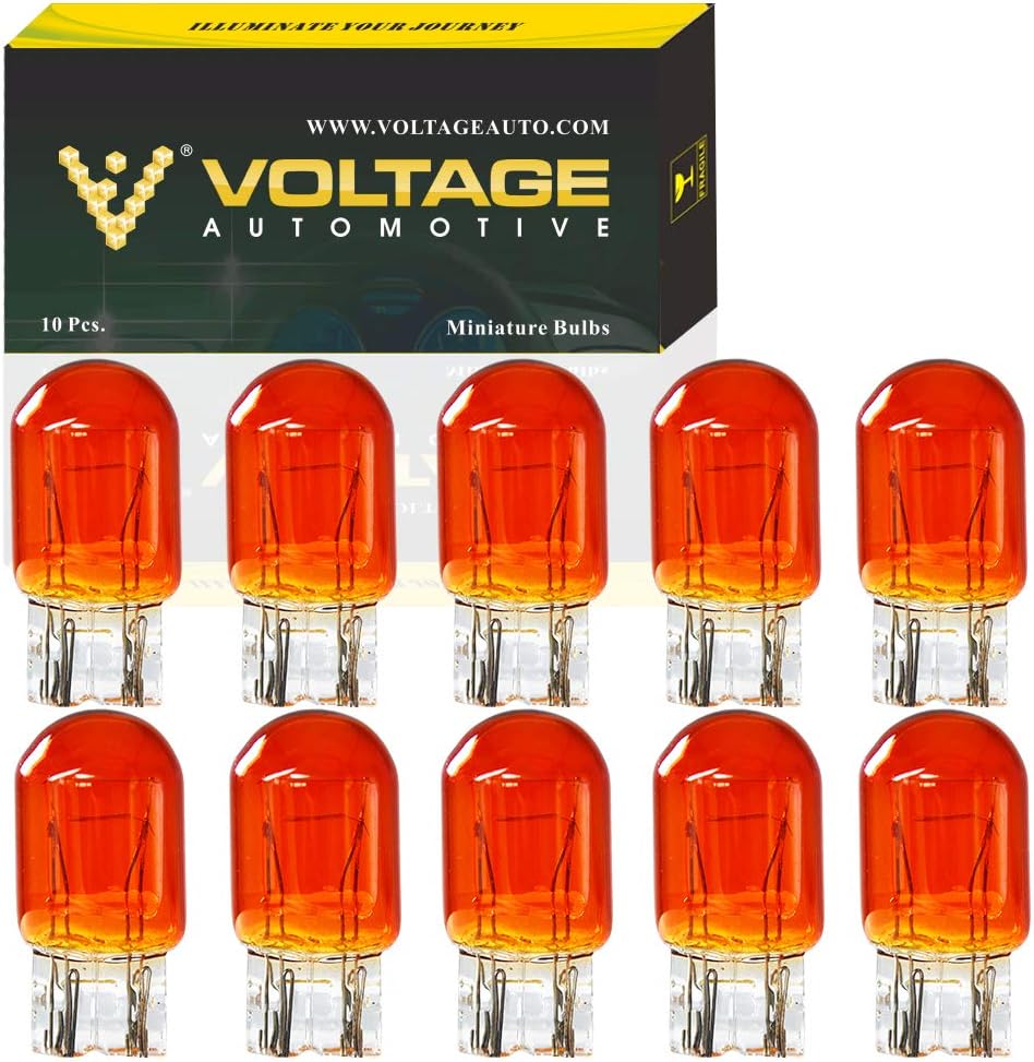 Amazon.com: Voltage Automotive (10 Pack) 7443A 7443NA 7443 Amber ...
