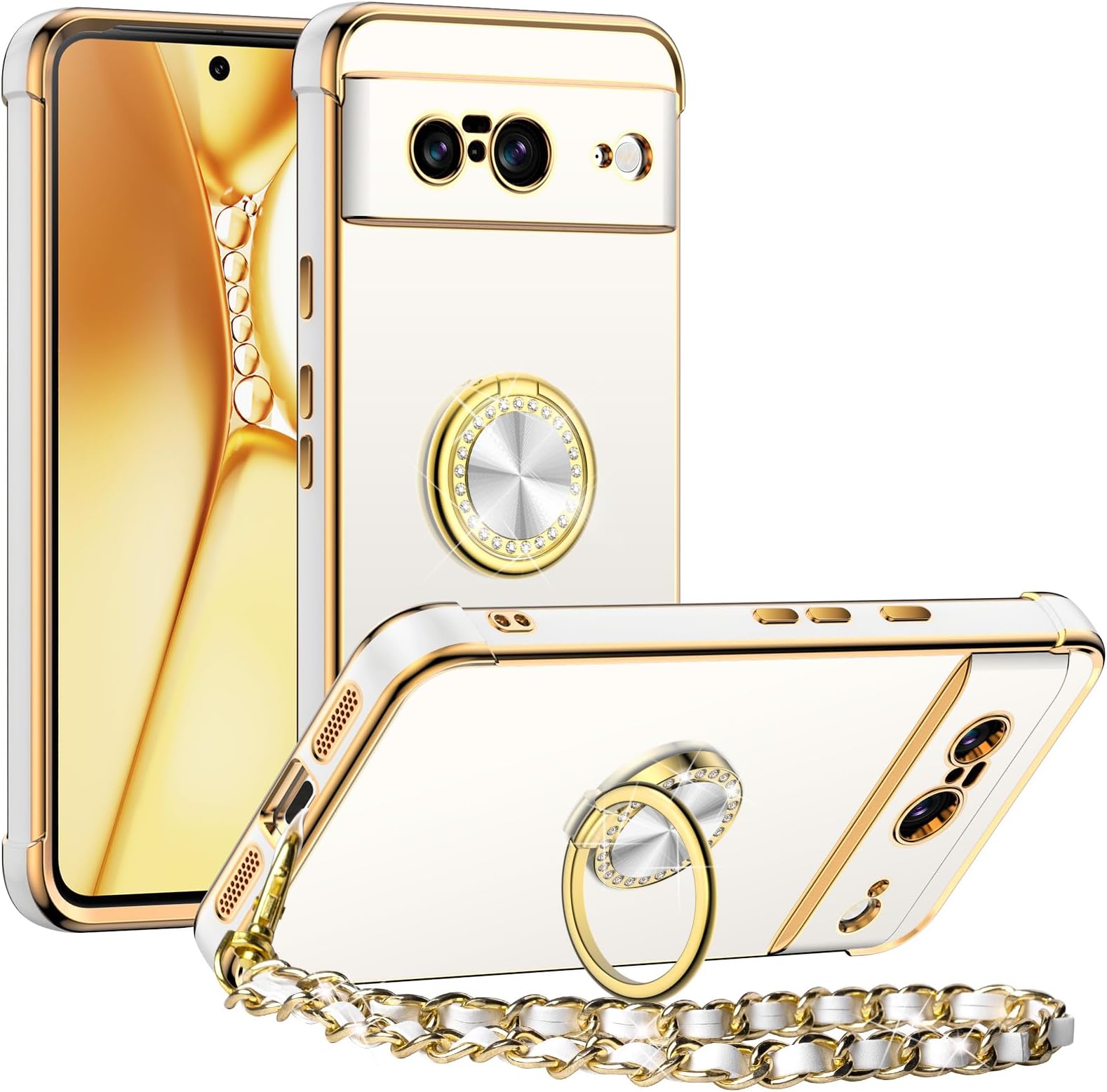 Amazon.com: Miss Arts for Google Pixel 8 Pro Case, Ring Holder Stand ...