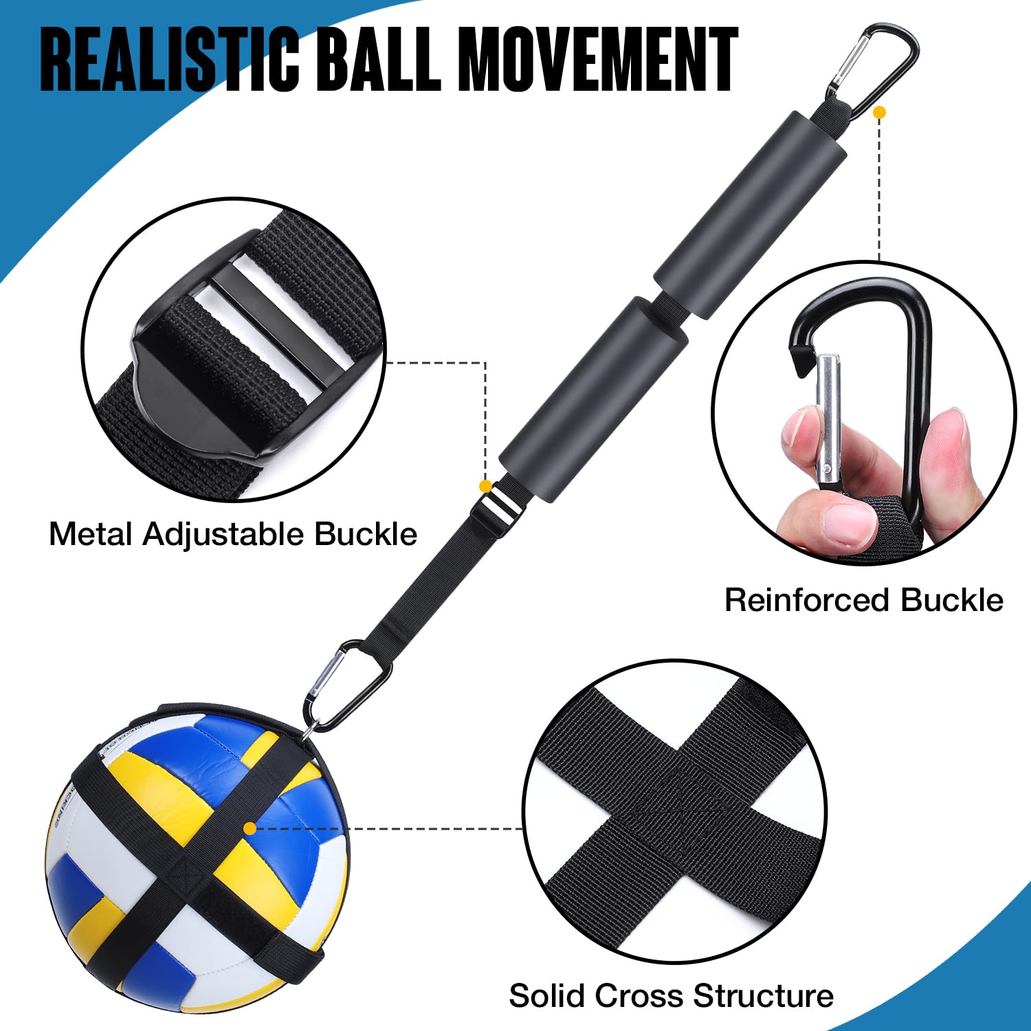 Snapklik.com : Volleyball Hitting Trainer, Solo Serve Volleyball Attack ...